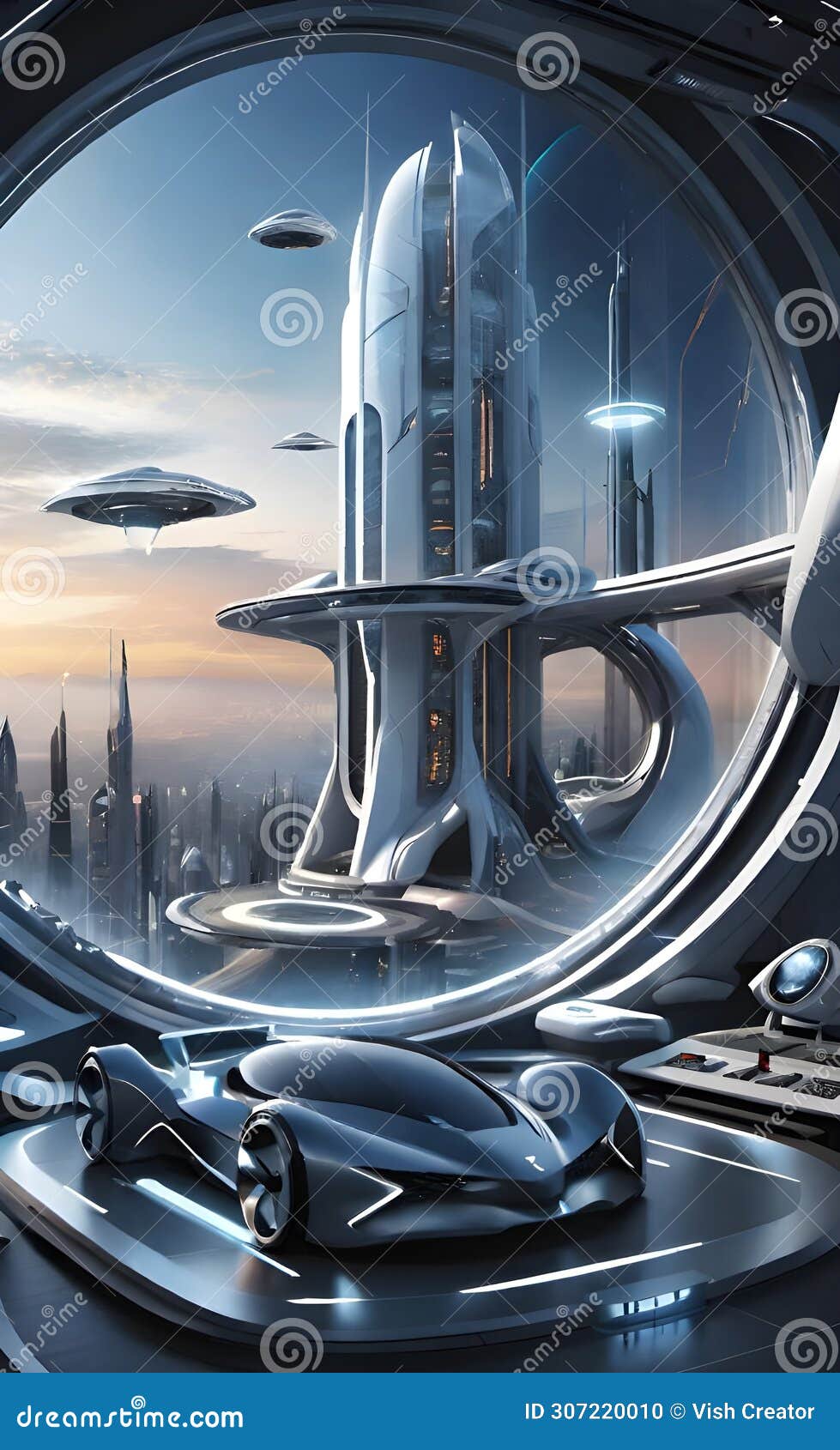 Future View with Upgrade Technology Ai Generated Stock Illustration ...