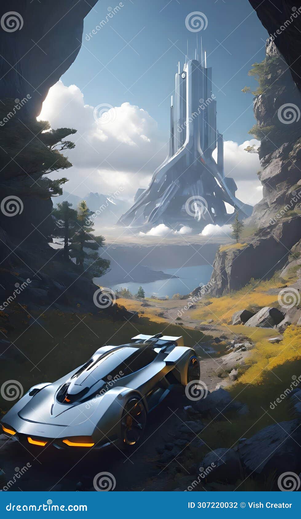 Future View with Upgrade Technology Ai Generated Stock Illustration ...