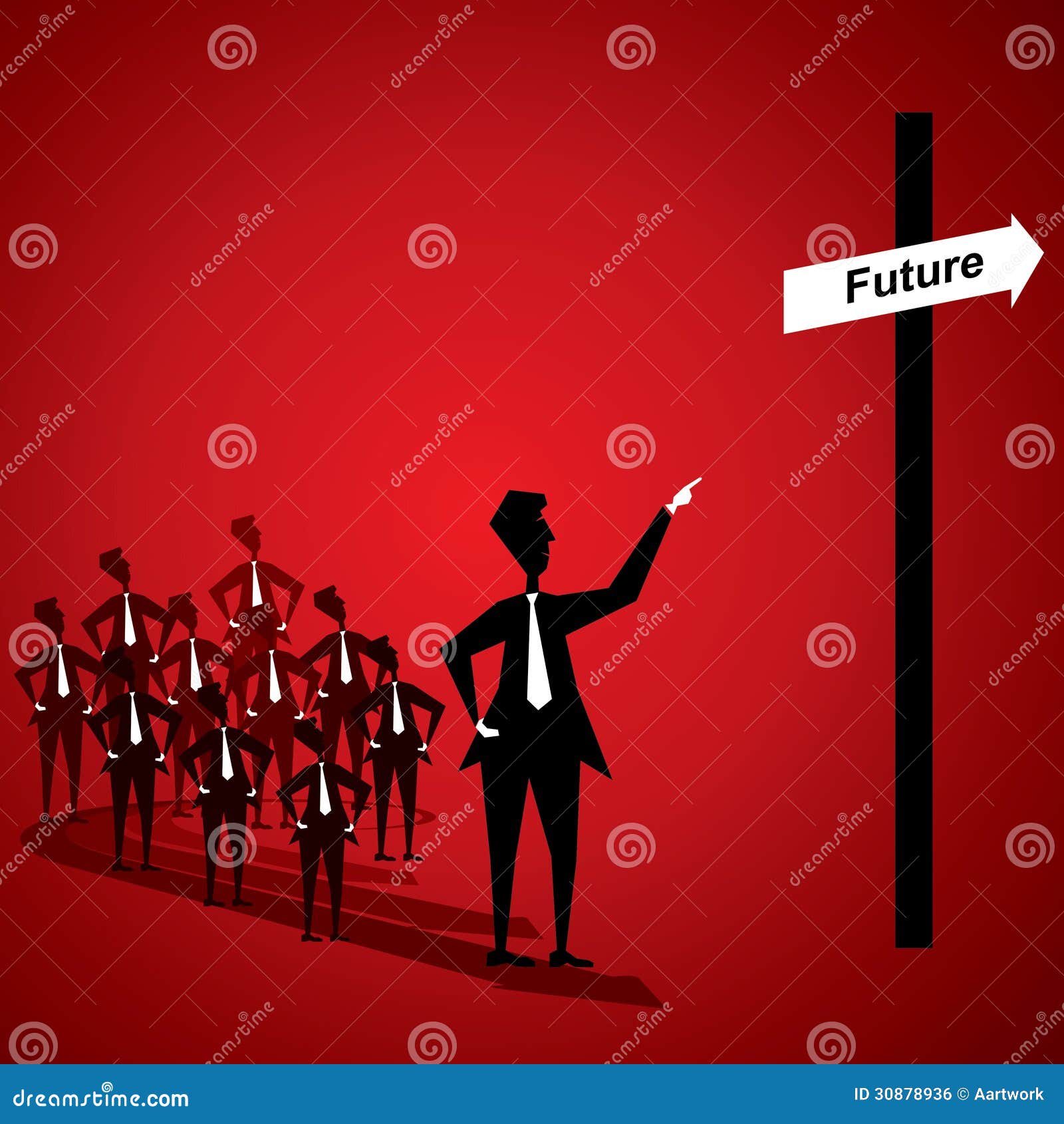 Future vision stock vector. Illustration of people, career - 30878936