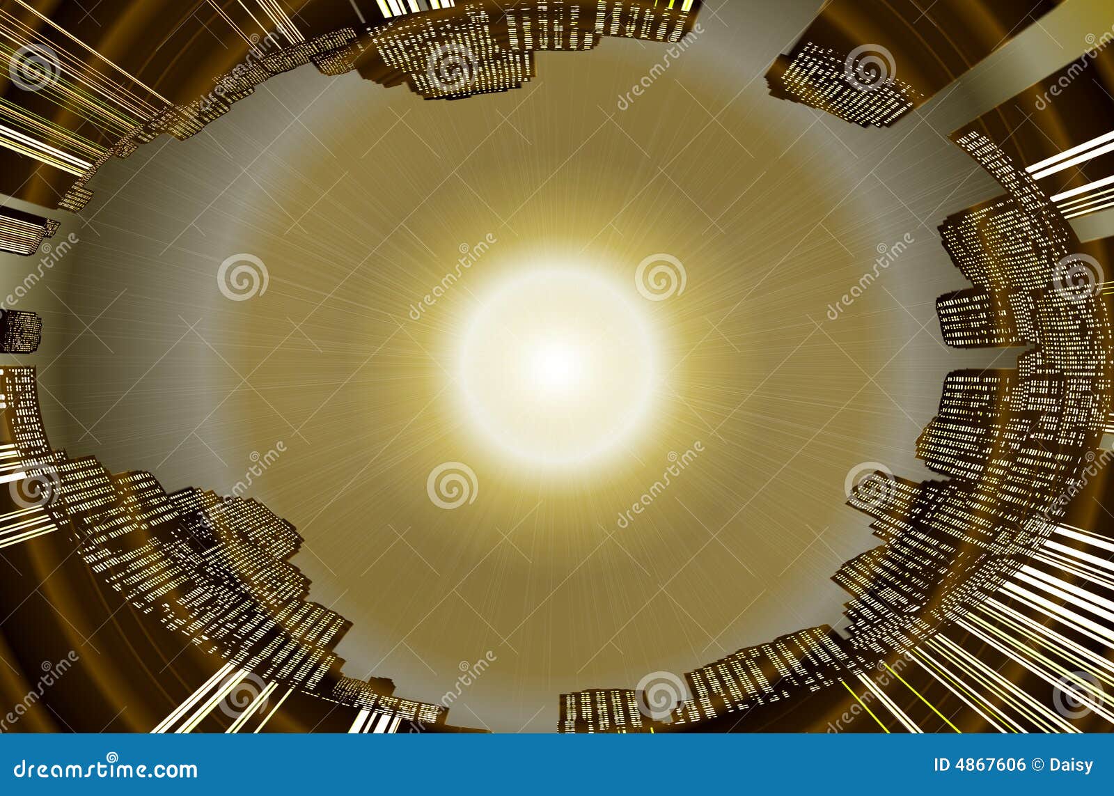 Future Vision/invest in Gold Stock Illustration - Illustration of ...