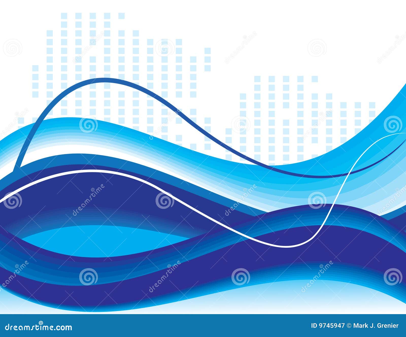 Future Wave stock vector. Illustration of space, motion - 9745947