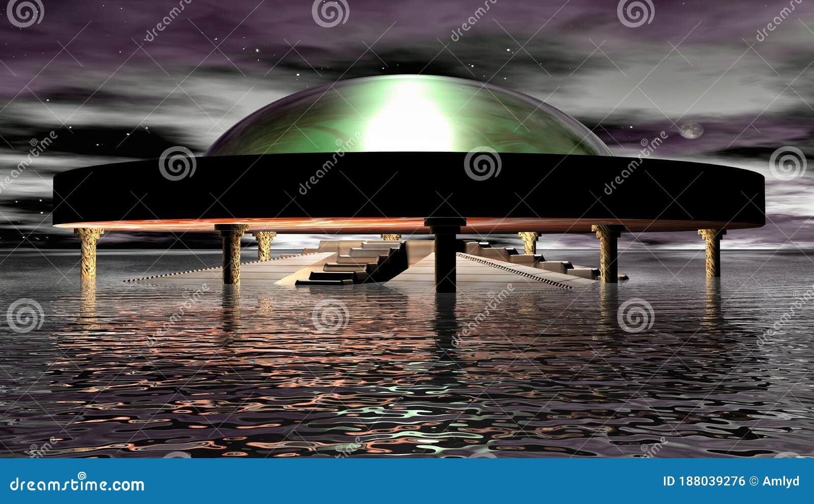 Future Widescreen Lighthouse Stock Illustration - Illustration of ...