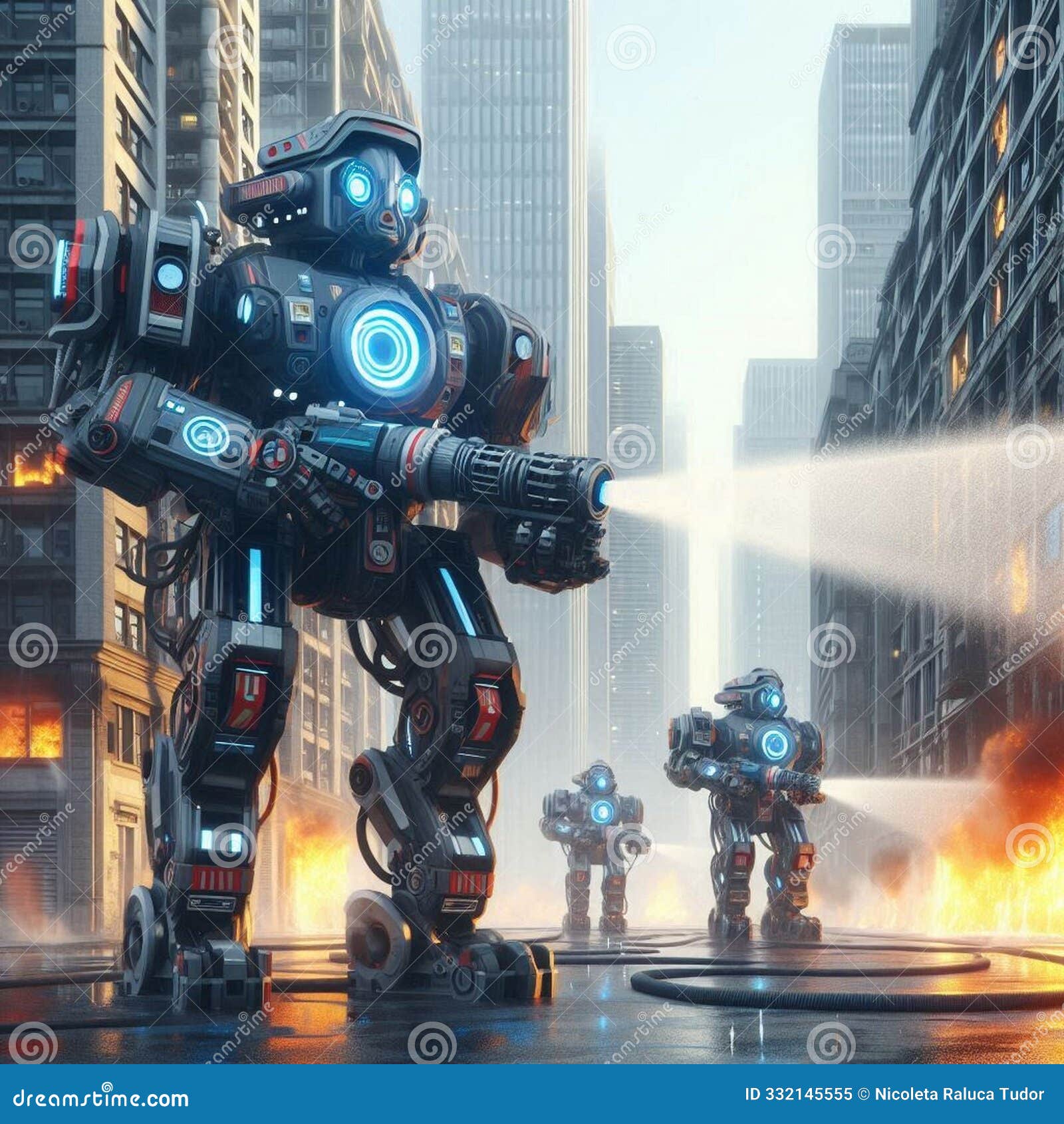 Flying Robots Linear Icons Set. Drs, Quadcopters, Hovercraft ...