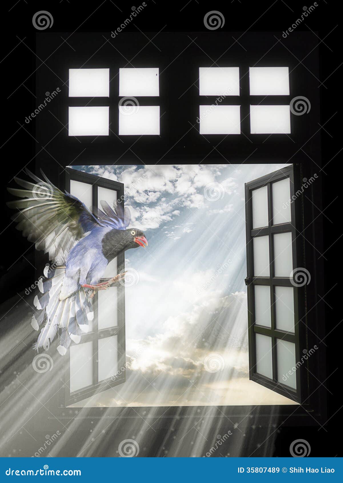 Future window stock image. Image of clouds, environment - 35807489