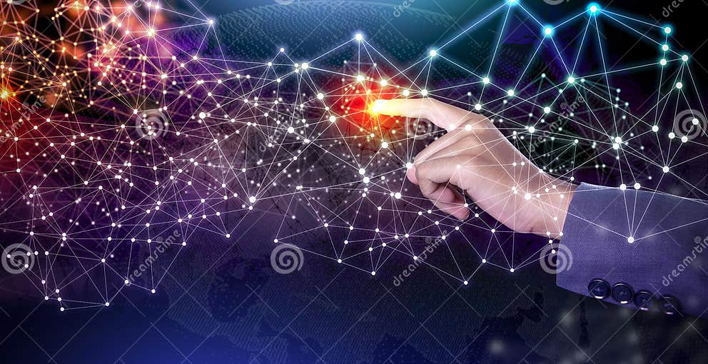 Future Wireless Communication Concept AI: Artificial Intelligence Stock ...