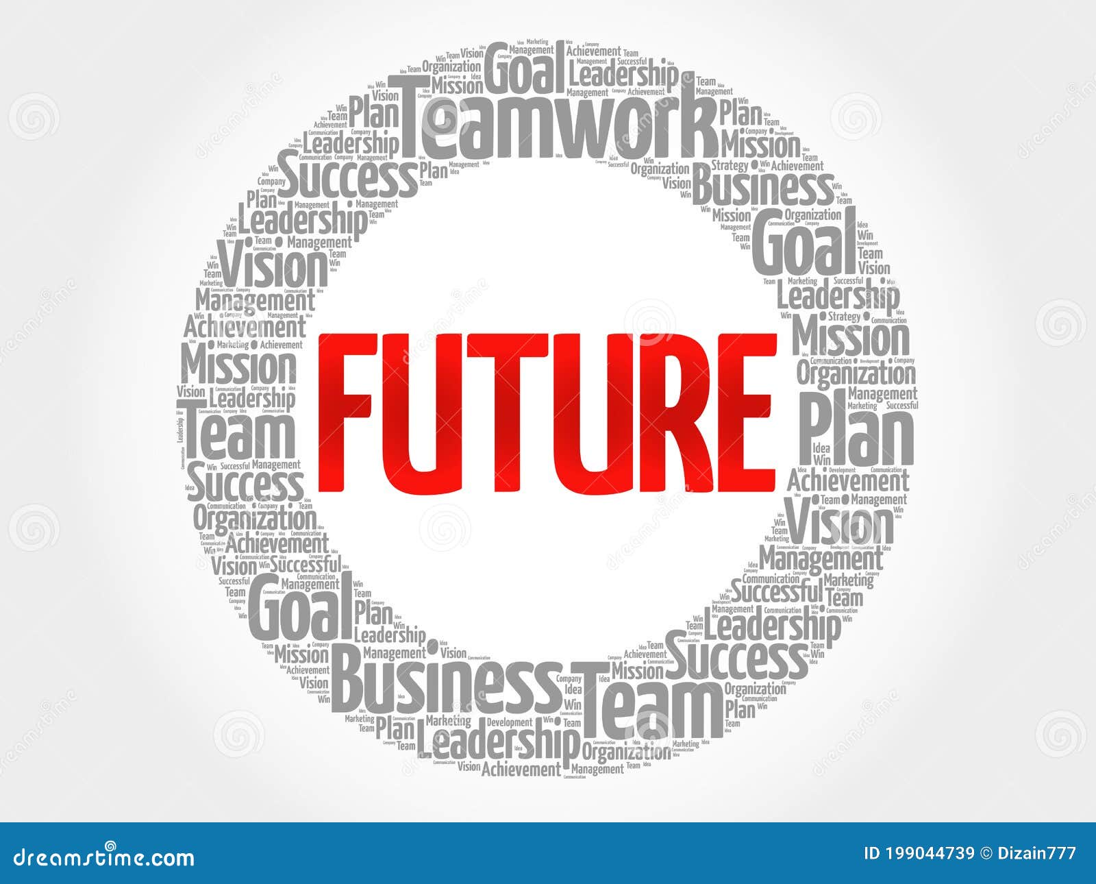 Future word cloud collage stock illustration. Illustration of creative ...