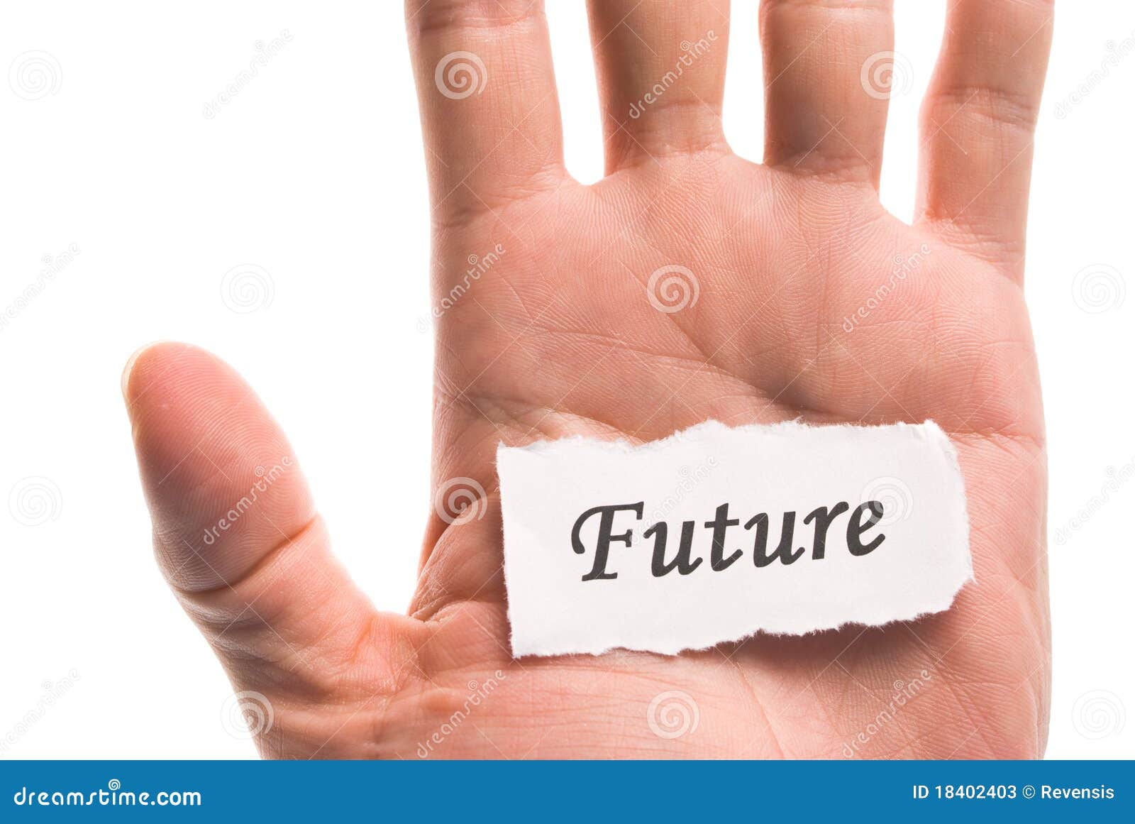 Future word in hand stock image. Image of abstract, isolated - 18402403