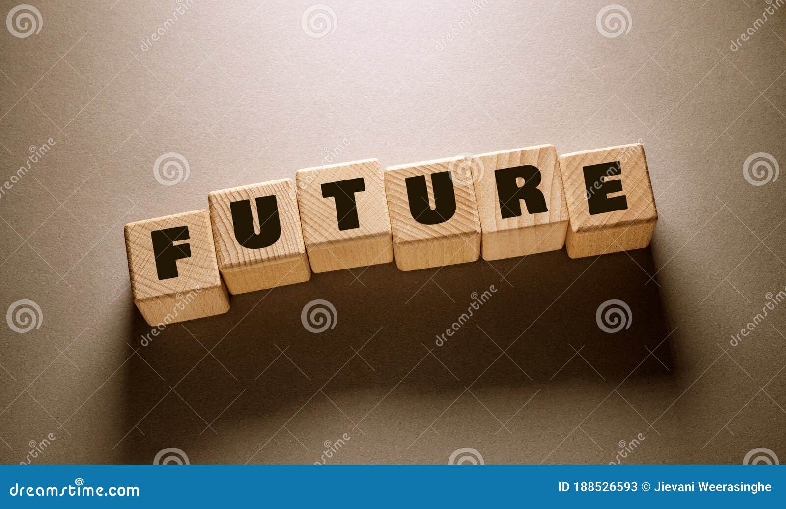 Future Word with Wooden Cubes Stock Image - Image of people, message ...