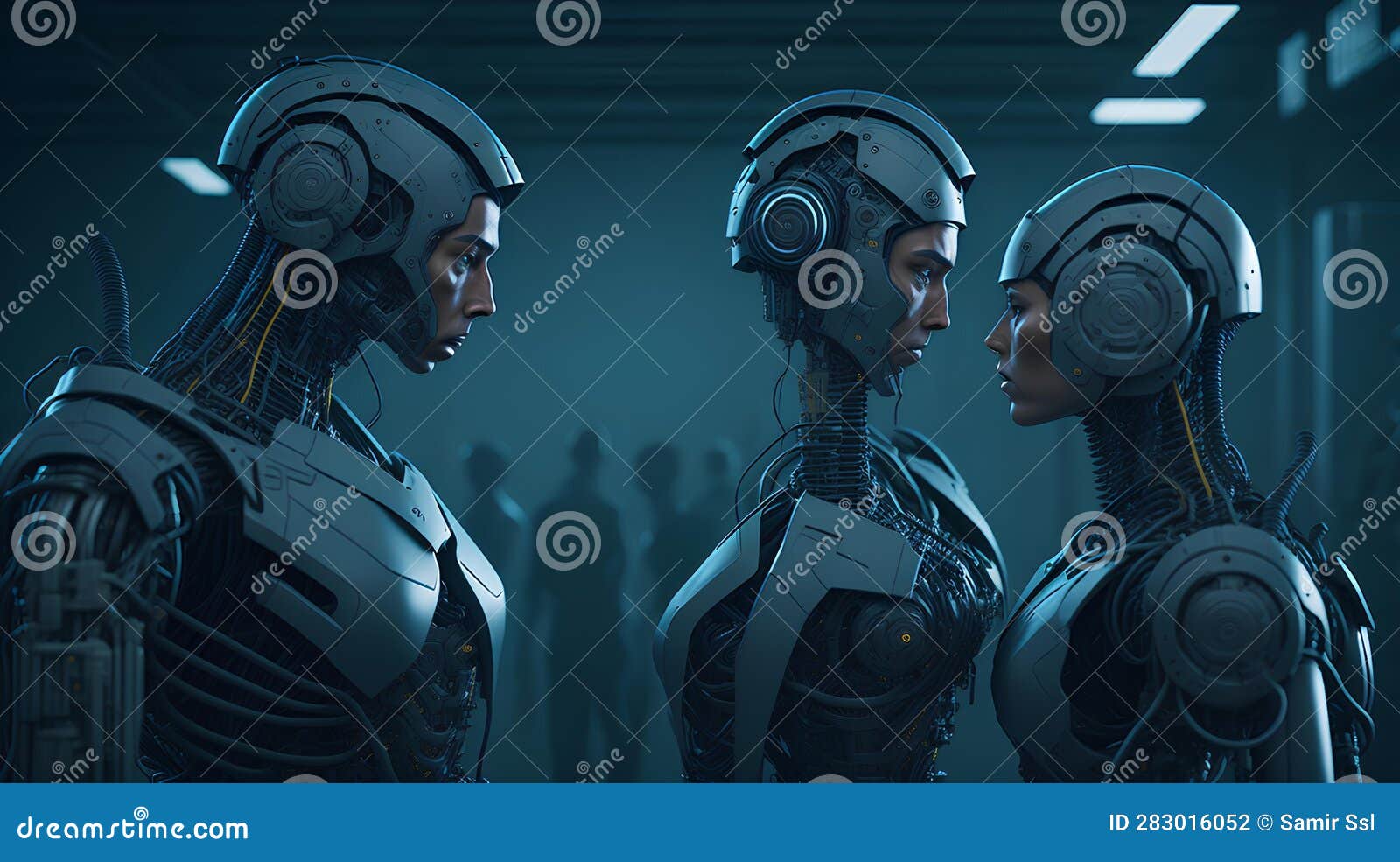 The Future Of Work With Automation And Technological Advancements Stock