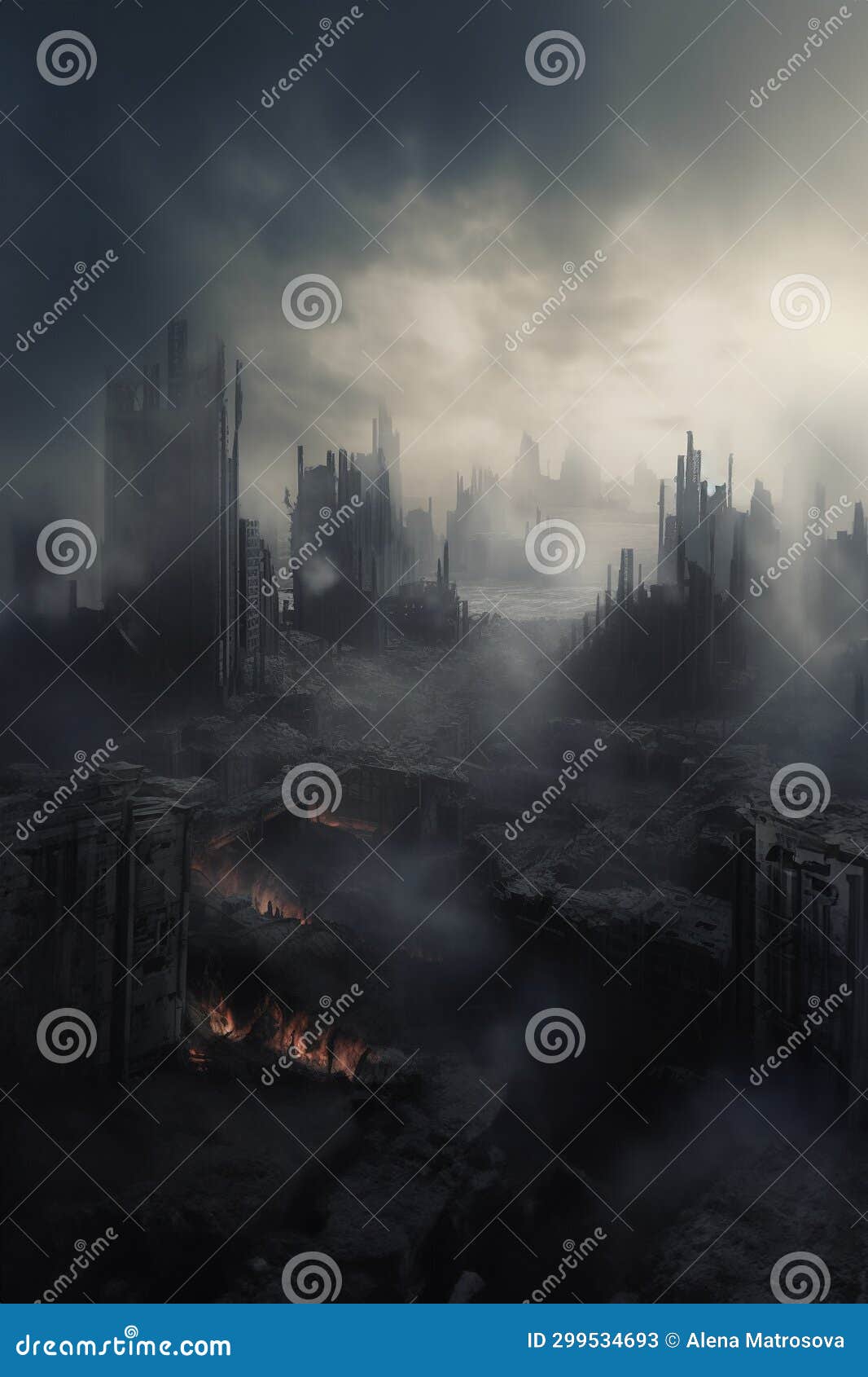 Future World with Air Pollution, Ecological Problems and Climate ...