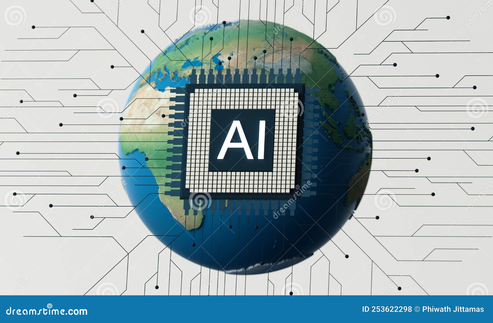 The Future World that Works with Artificial Intelligence Stock ...