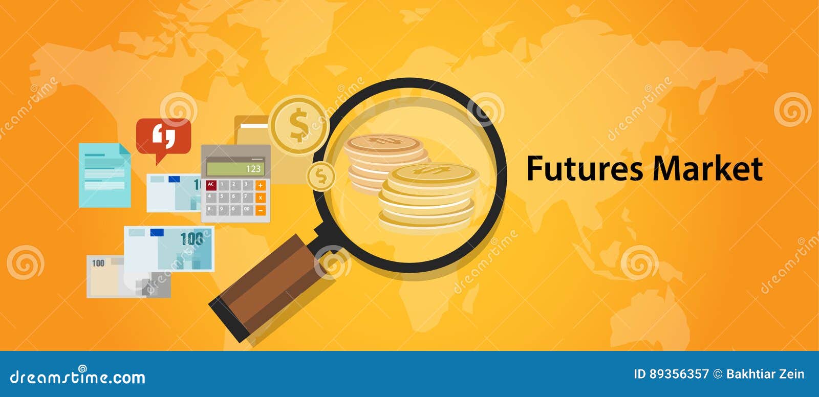 Futures Market Trading Stock Exchange Concept Stock Vector ...