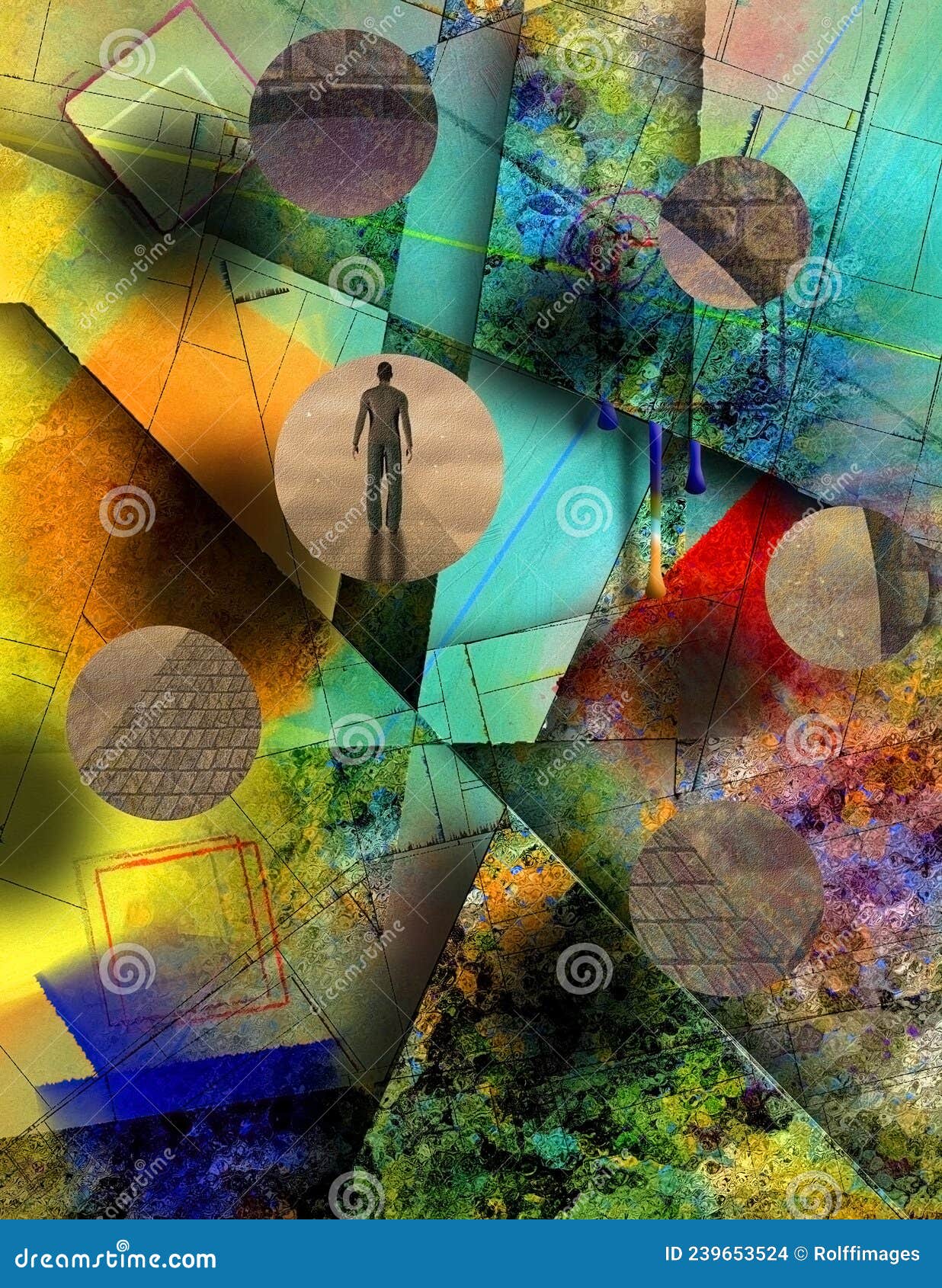 Futurism Abstract Art stock illustration. Illustration of design ...