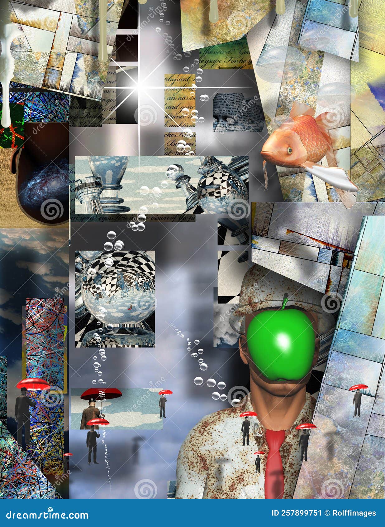 Futurism Abstract Art stock illustration. Illustration of surrealism ...