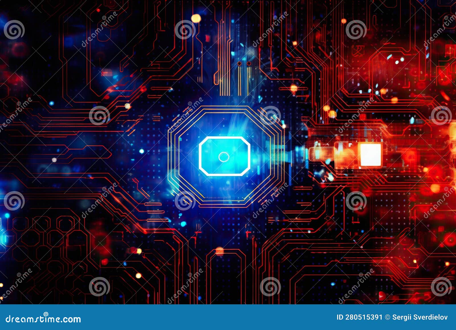 Futuristic Abstract Backdrop: High-tech Elements, Precision Patterns ...