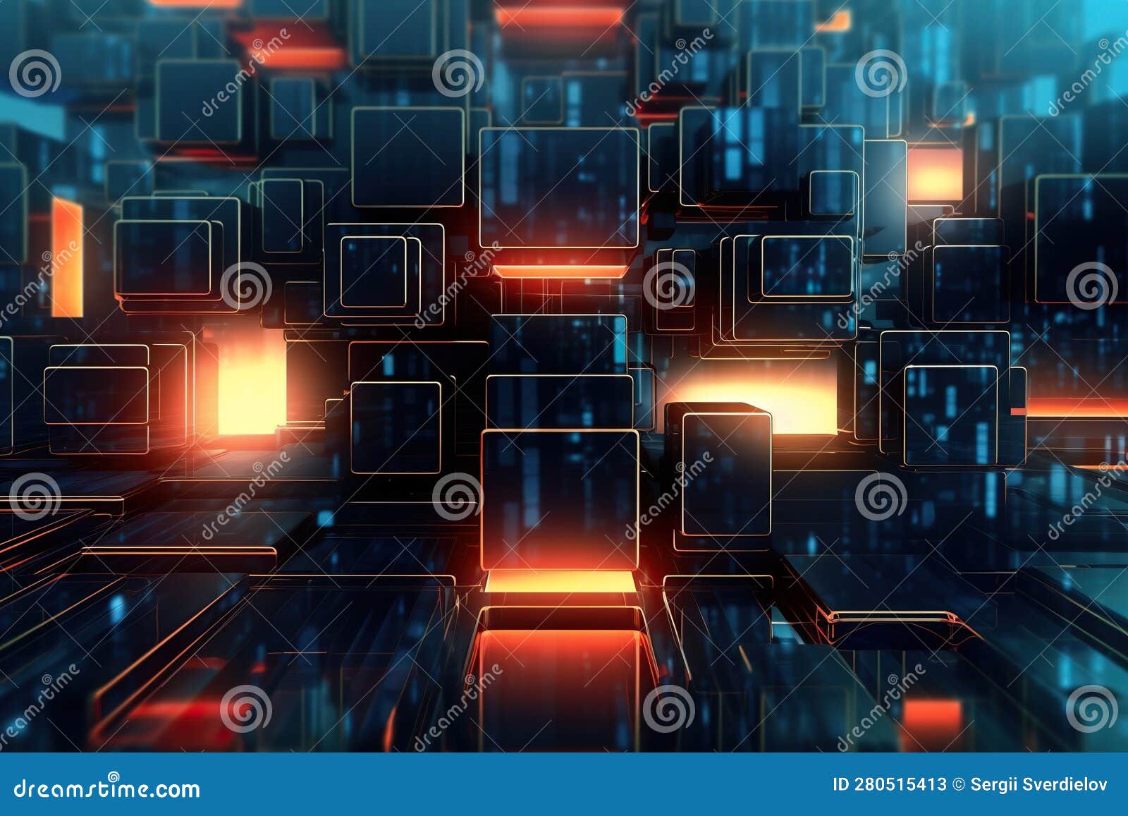 Futuristic Abstract Backdrop: High-tech Elements, Precision Patterns ...