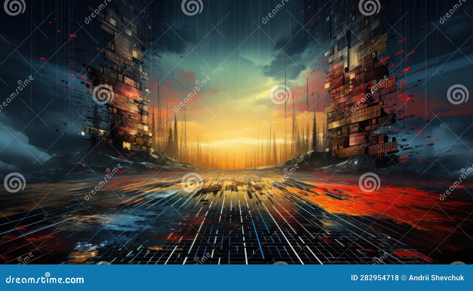 Futuristic Abstract Background,computer Digital. Generative AI Stock ...