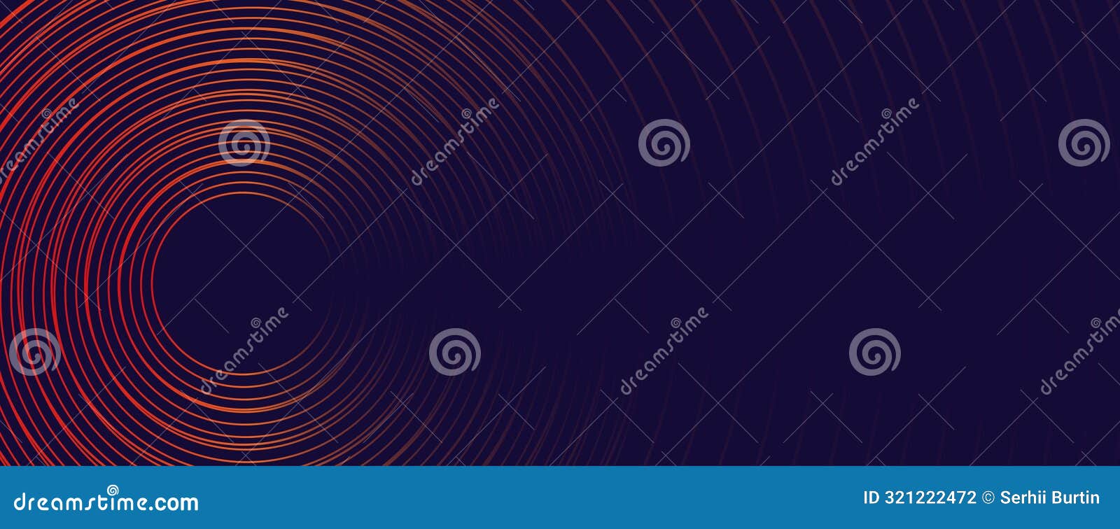 Futuristic Abstract Background. Glowing Circle Lines Design. Swirl ...