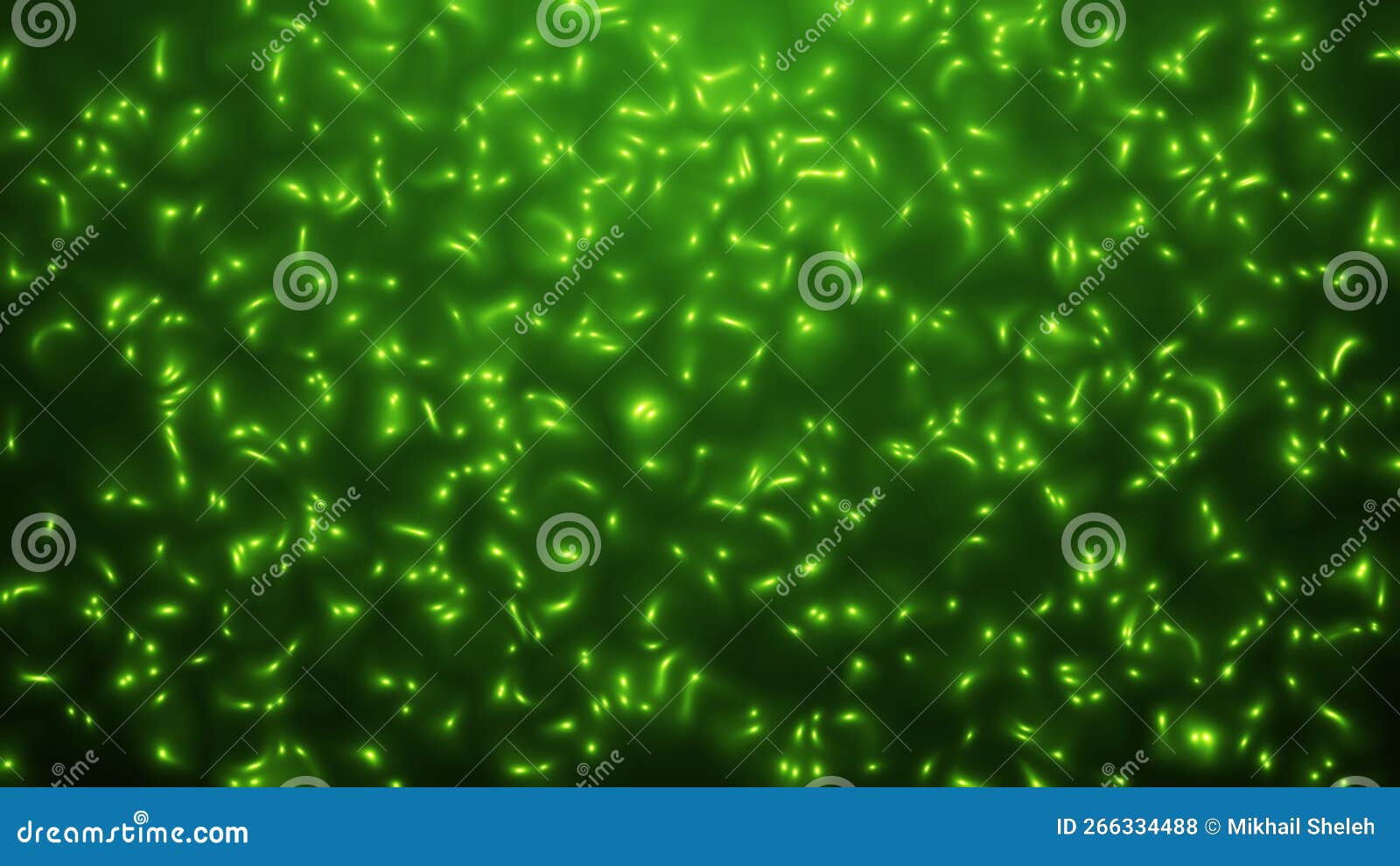 Futuristic Abstract Background. Mixable Green Viscous Lustrous Liquid ...