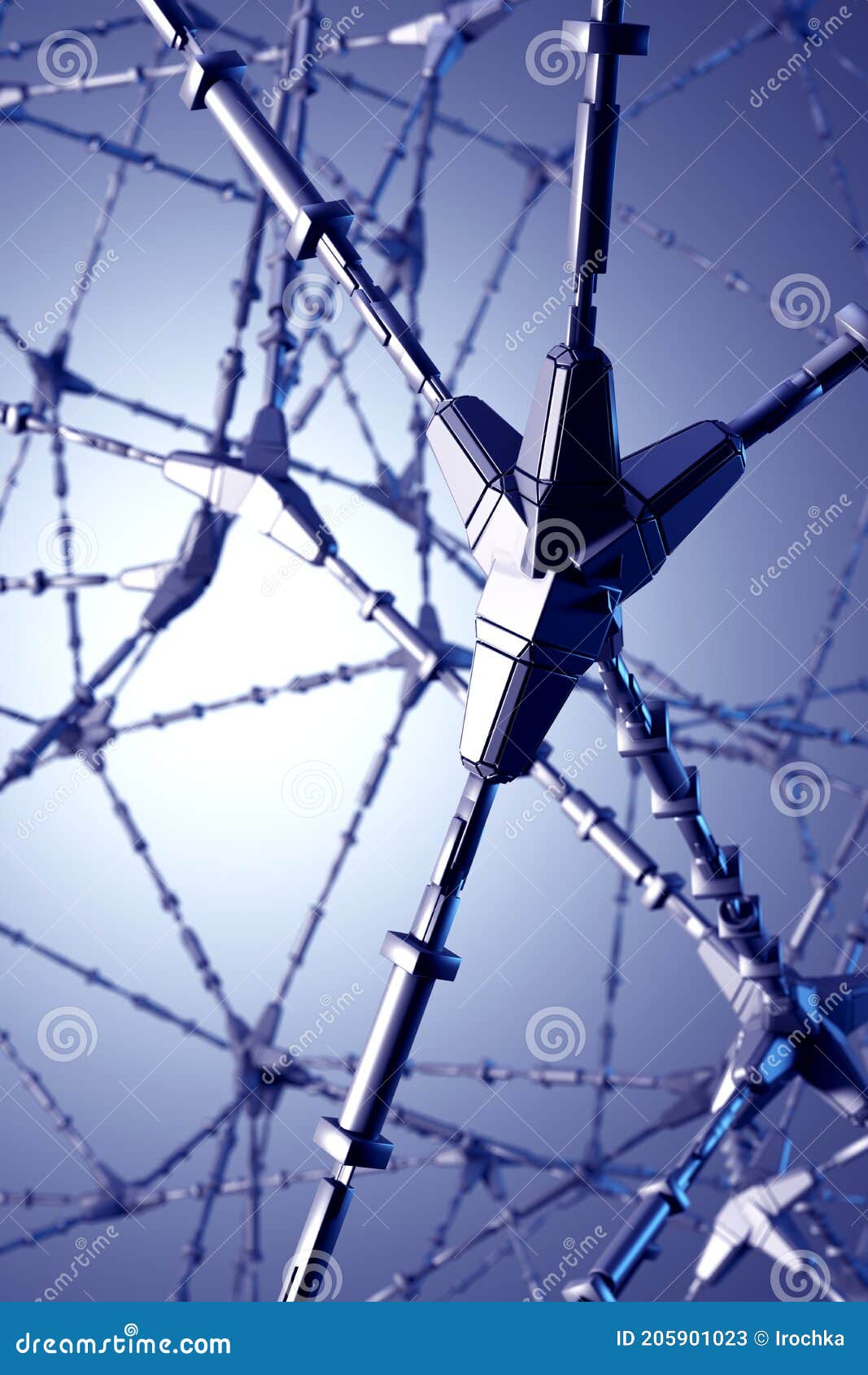 Futuristic Abstract Background. Neural Network. Modern Illustration ...