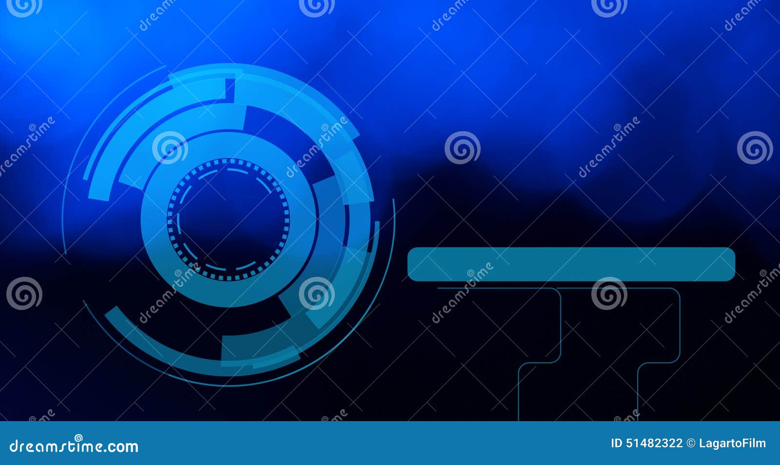 Futuristic Abstract Blue Background Stock Illustration - Illustration ...