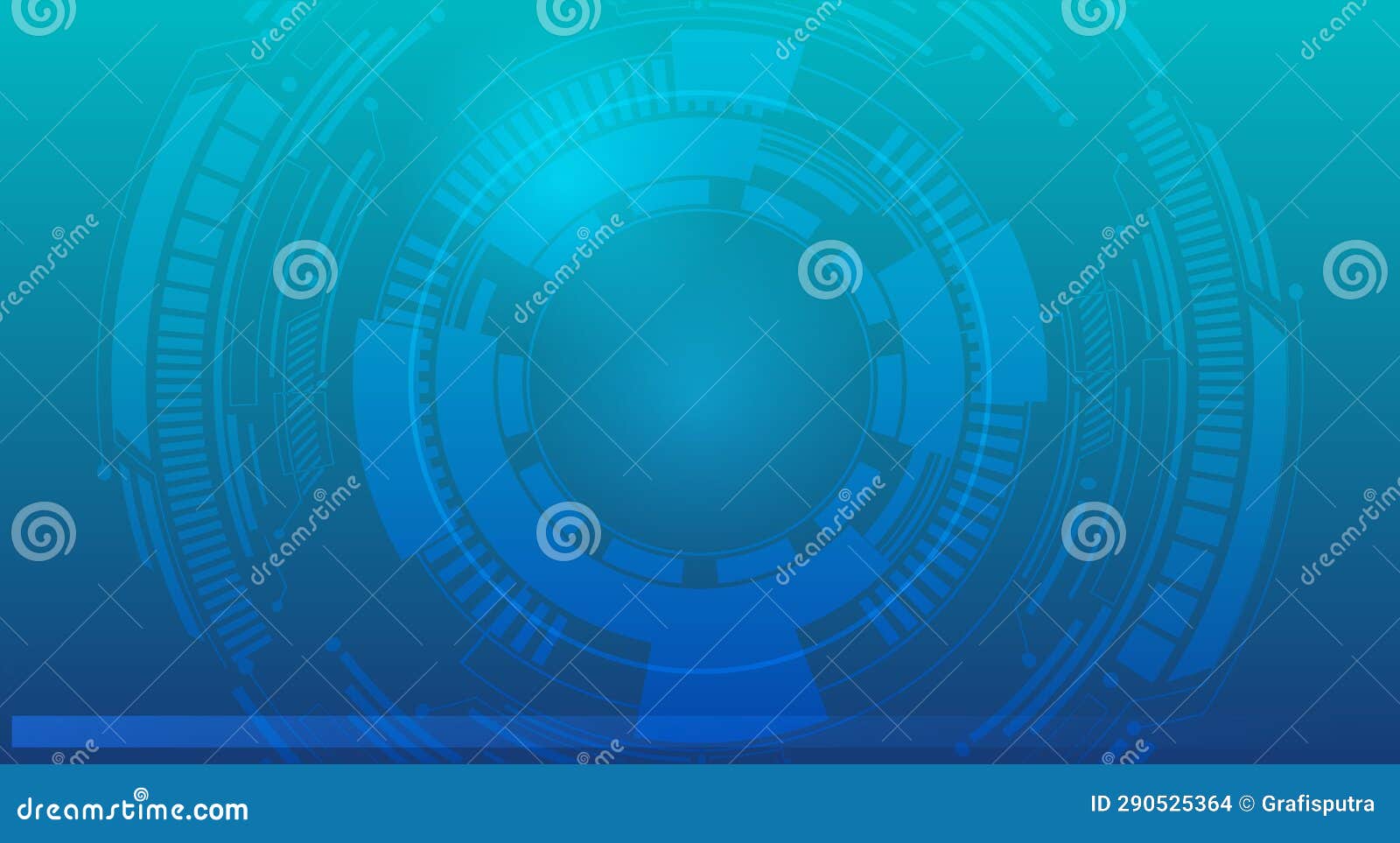 Futuristic Abstract Blue Background Stock Illustration - Illustration ...