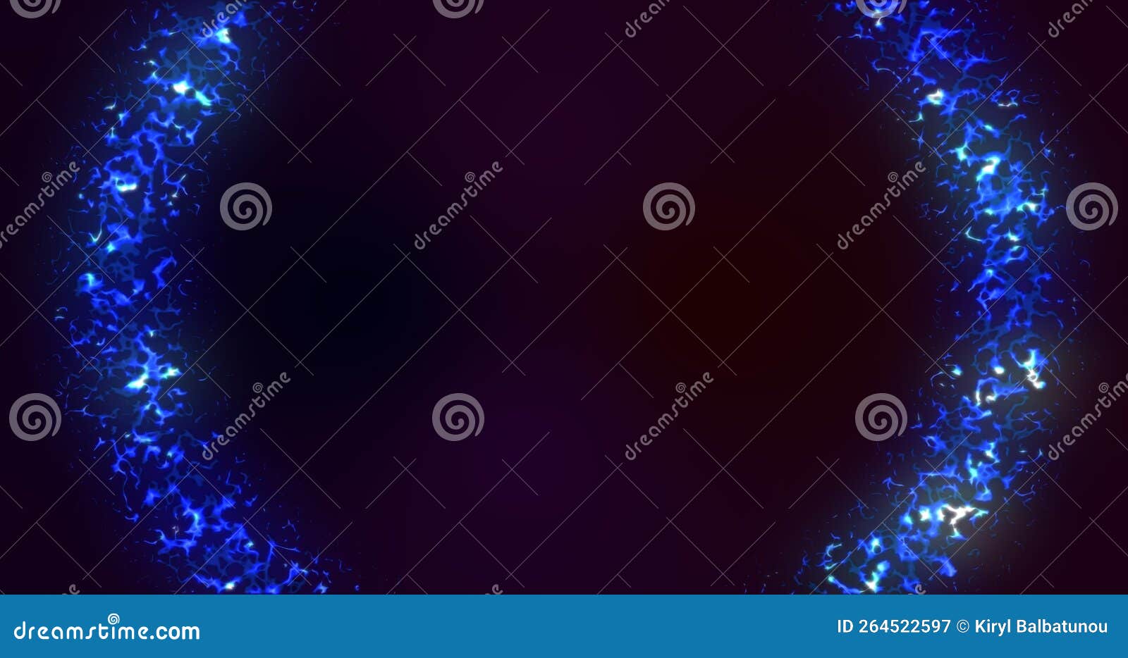 Futuristic Abstract Blue Exploding Ring Circle Glowing Radiant Magical ...