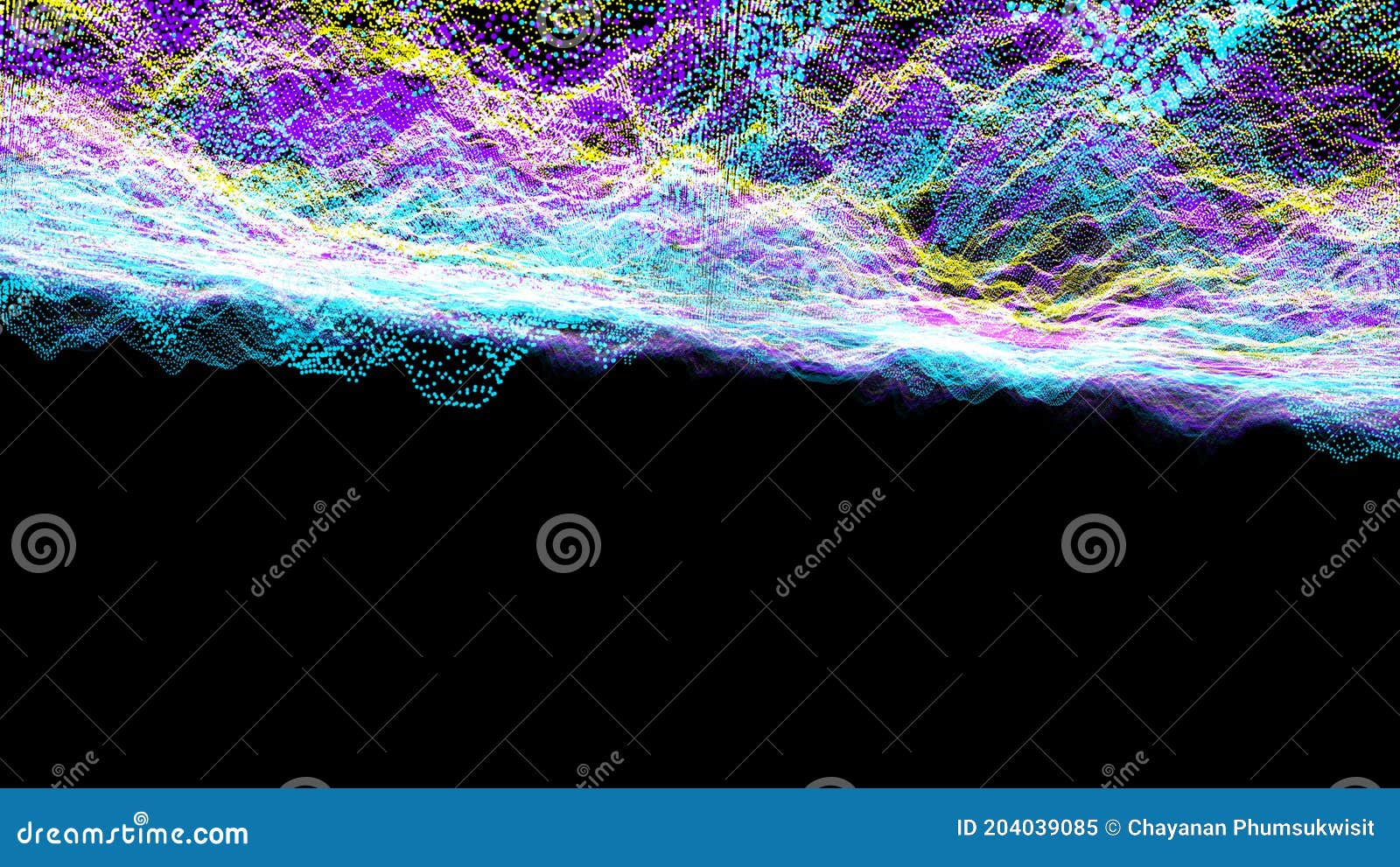 Futuristic Abstract Blur Technology Magenta Purple Blue Yellow Waveform ...