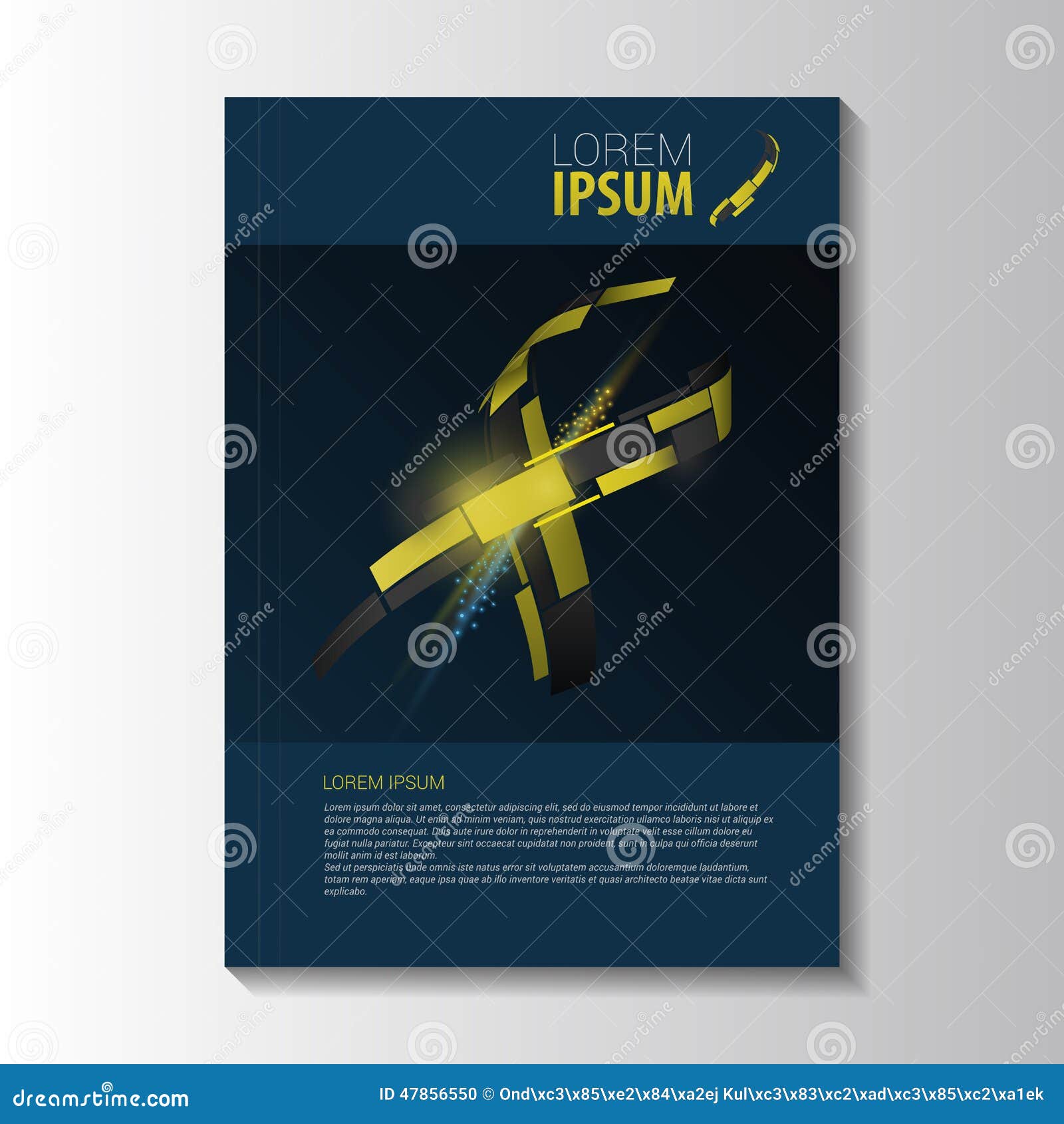 Futuristic Abstract Brochure Template. Vector Illustration Stock Vector ...