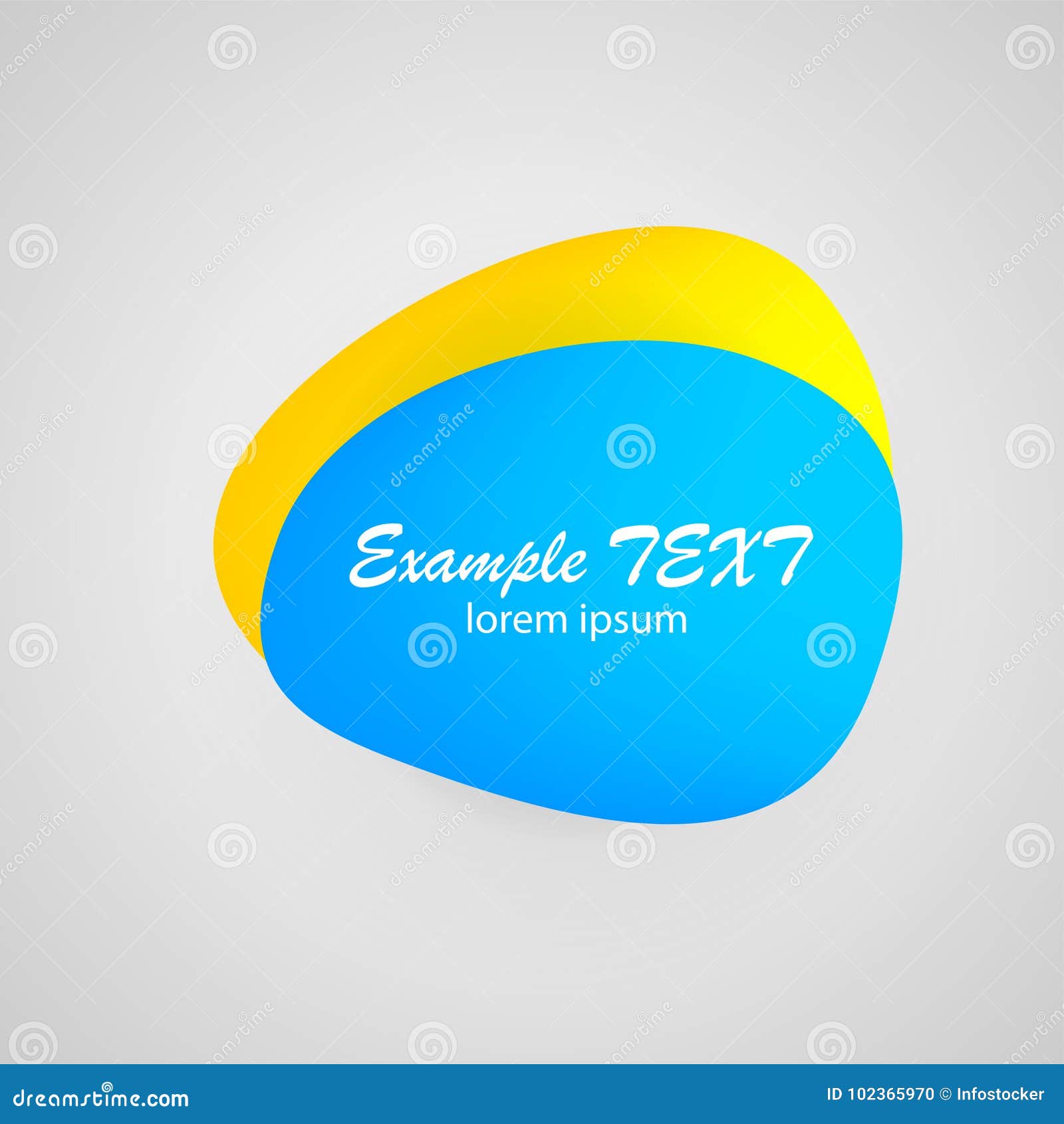 Futuristic Abstract Bubble Colored Text Label Stock Vector ...