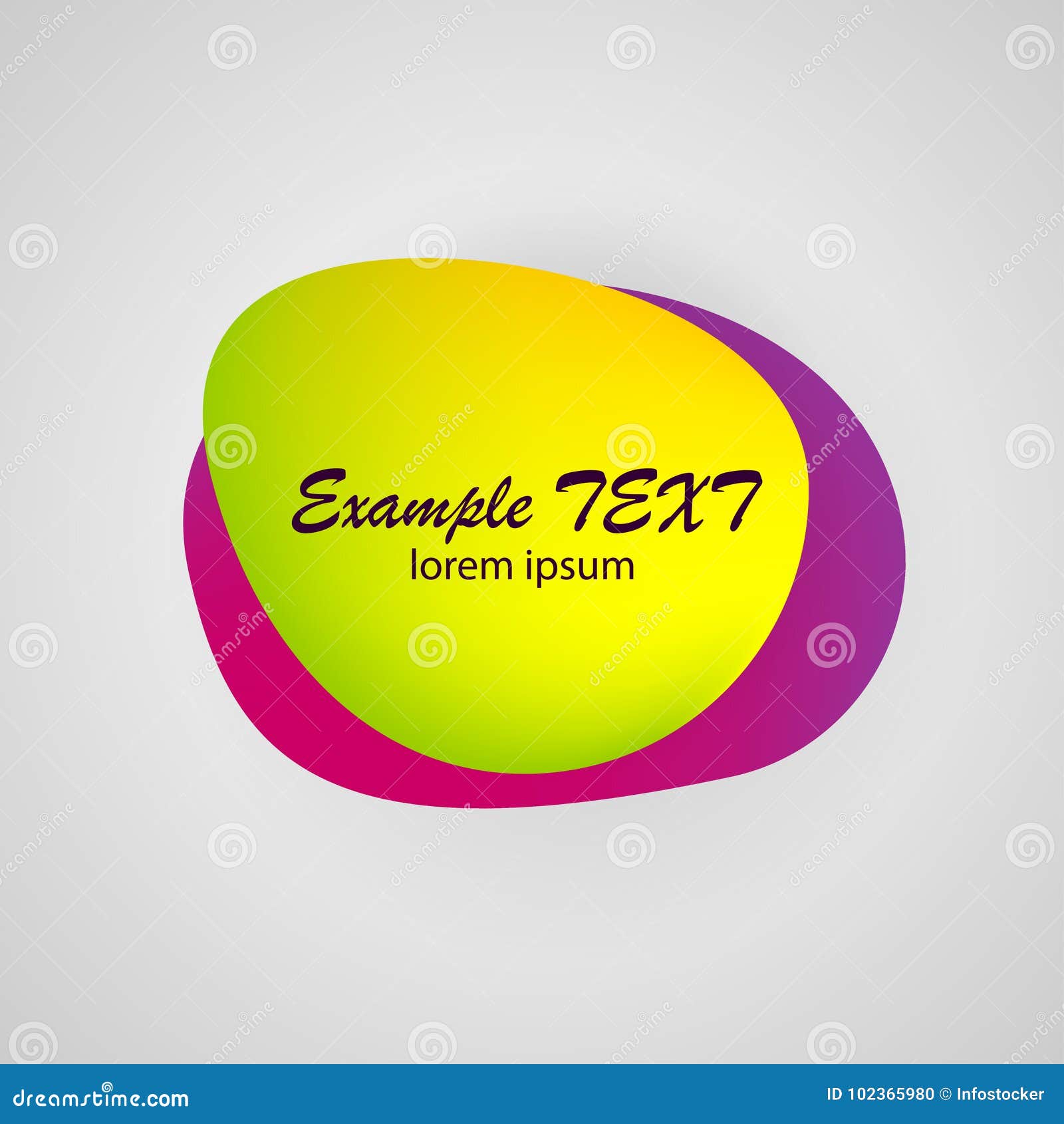 Futuristic Abstract Bubble Colored Text Label Stock Vector ...