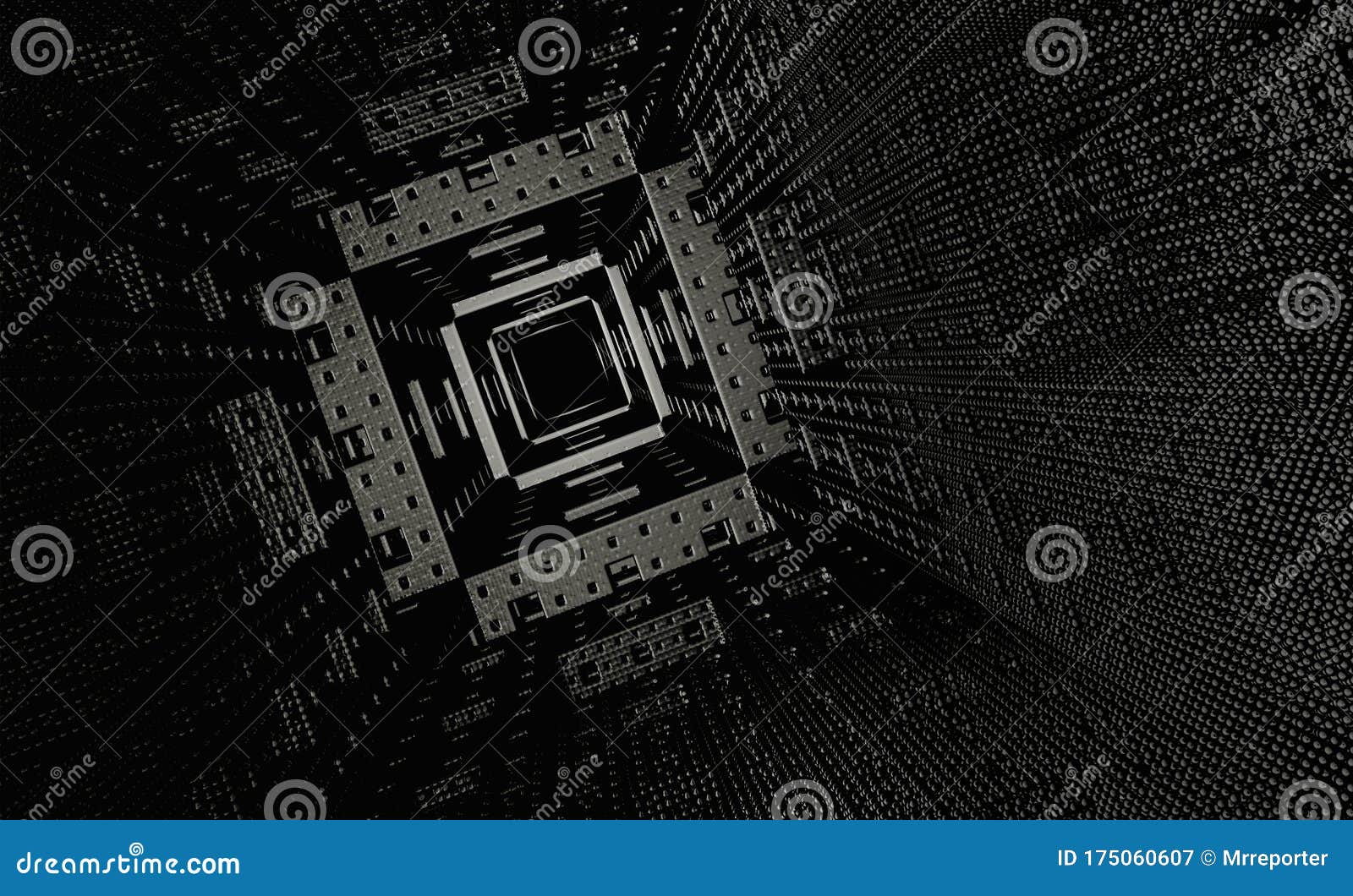 Futuristic Abstract 3d Illustration Stock Illustration - Illustration ...