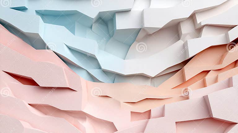 Futuristic Abstract Design with Colorful Polygons Forming Complex ...