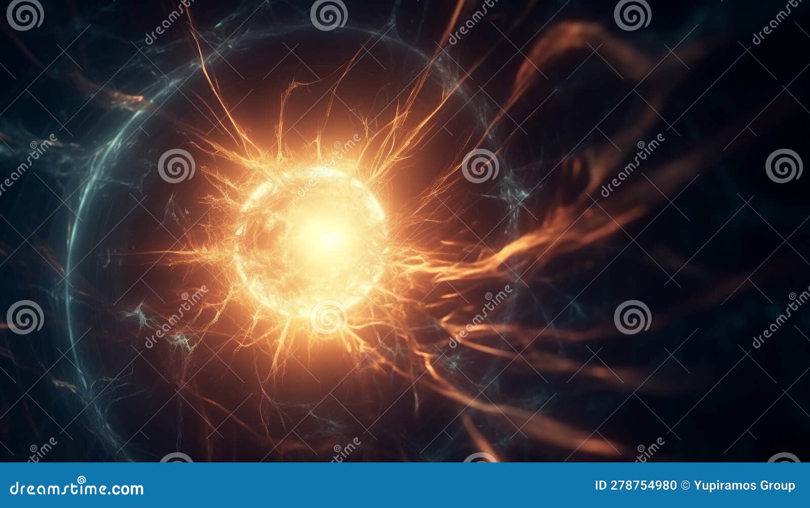 Futuristic Abstract Design Ignites Creativity with Glowing Fiery ...