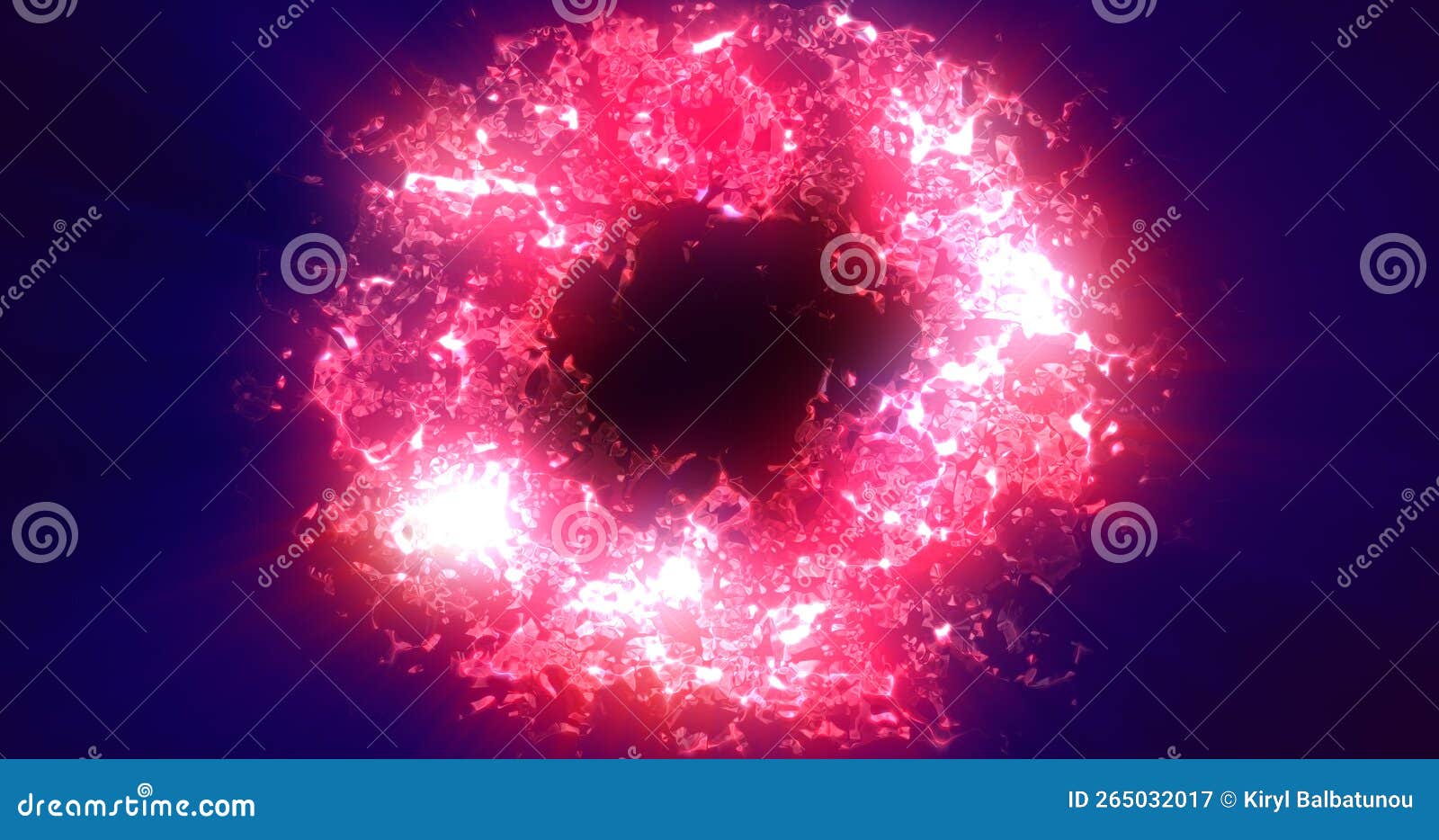 Futuristic Abstract Exploding Rings Circles Glowing Radiant Magical ...