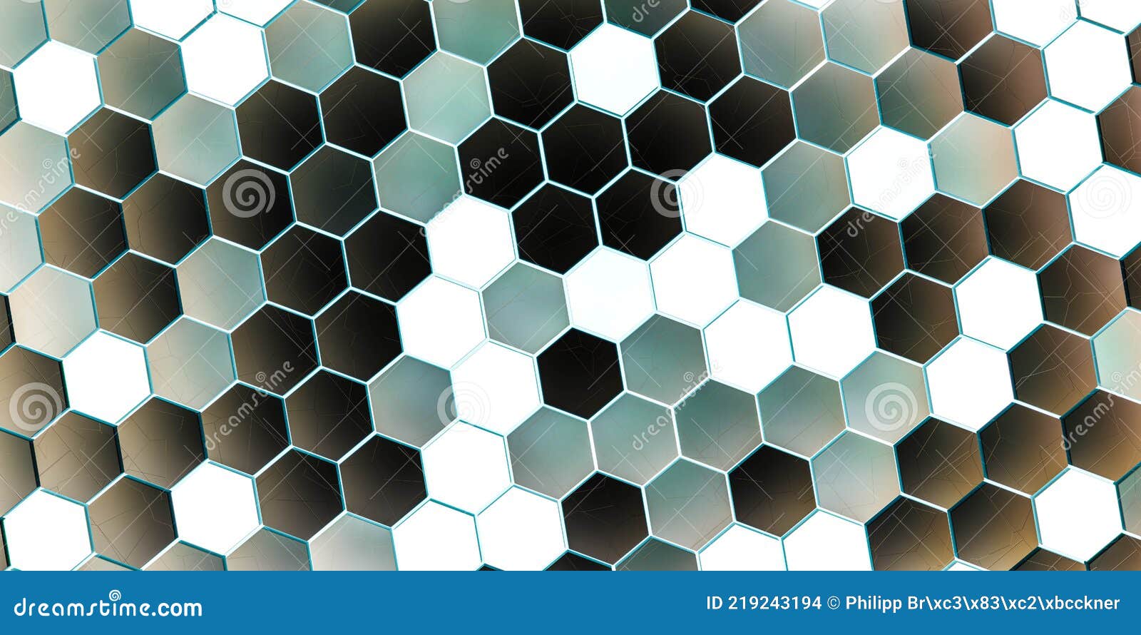 Futuristic Abstract Hexagon Pattern Texture 3d Render Illustration ...