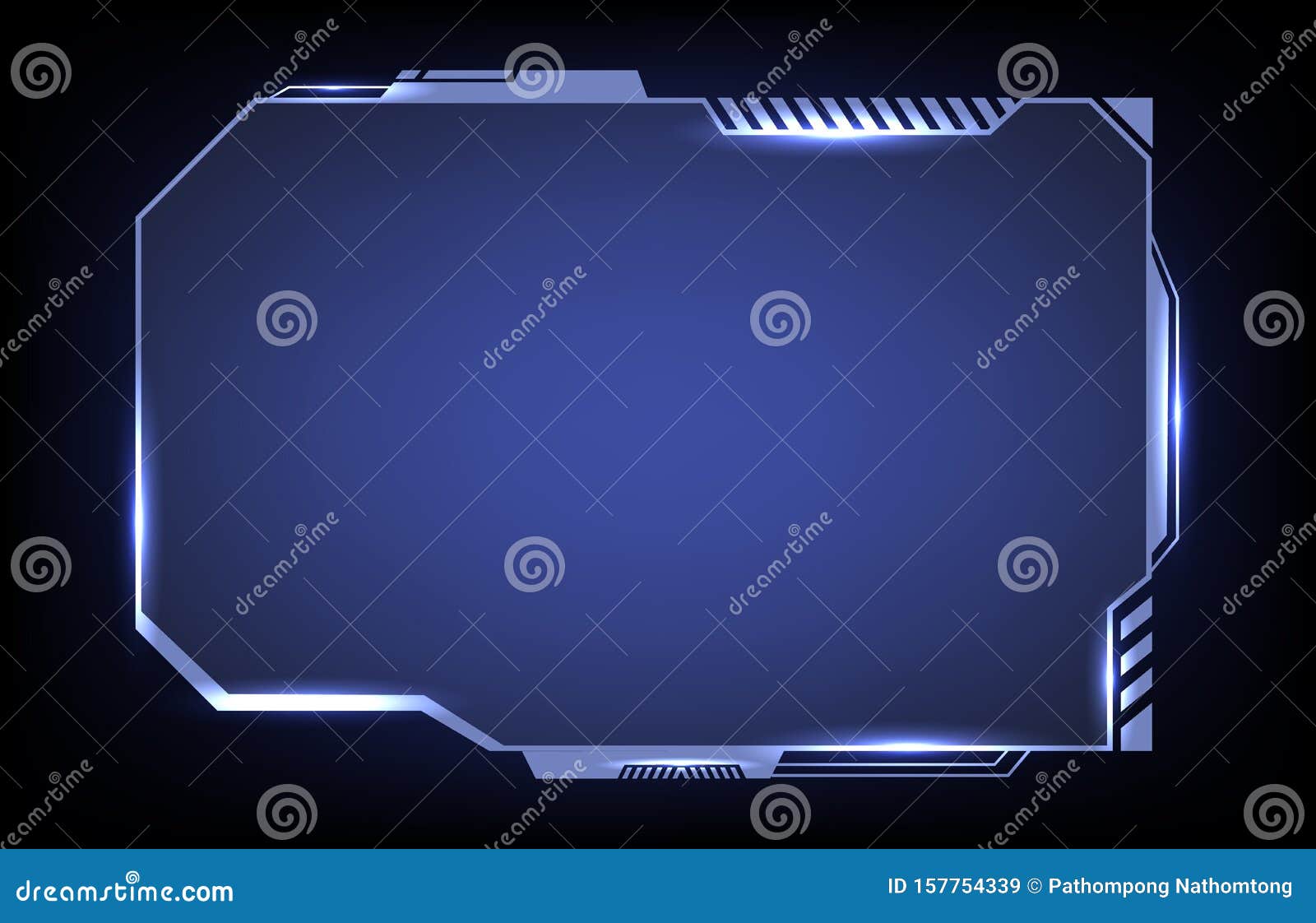 Abstract Hud Sci Fi Frame Template Layout Design Concept Background ...