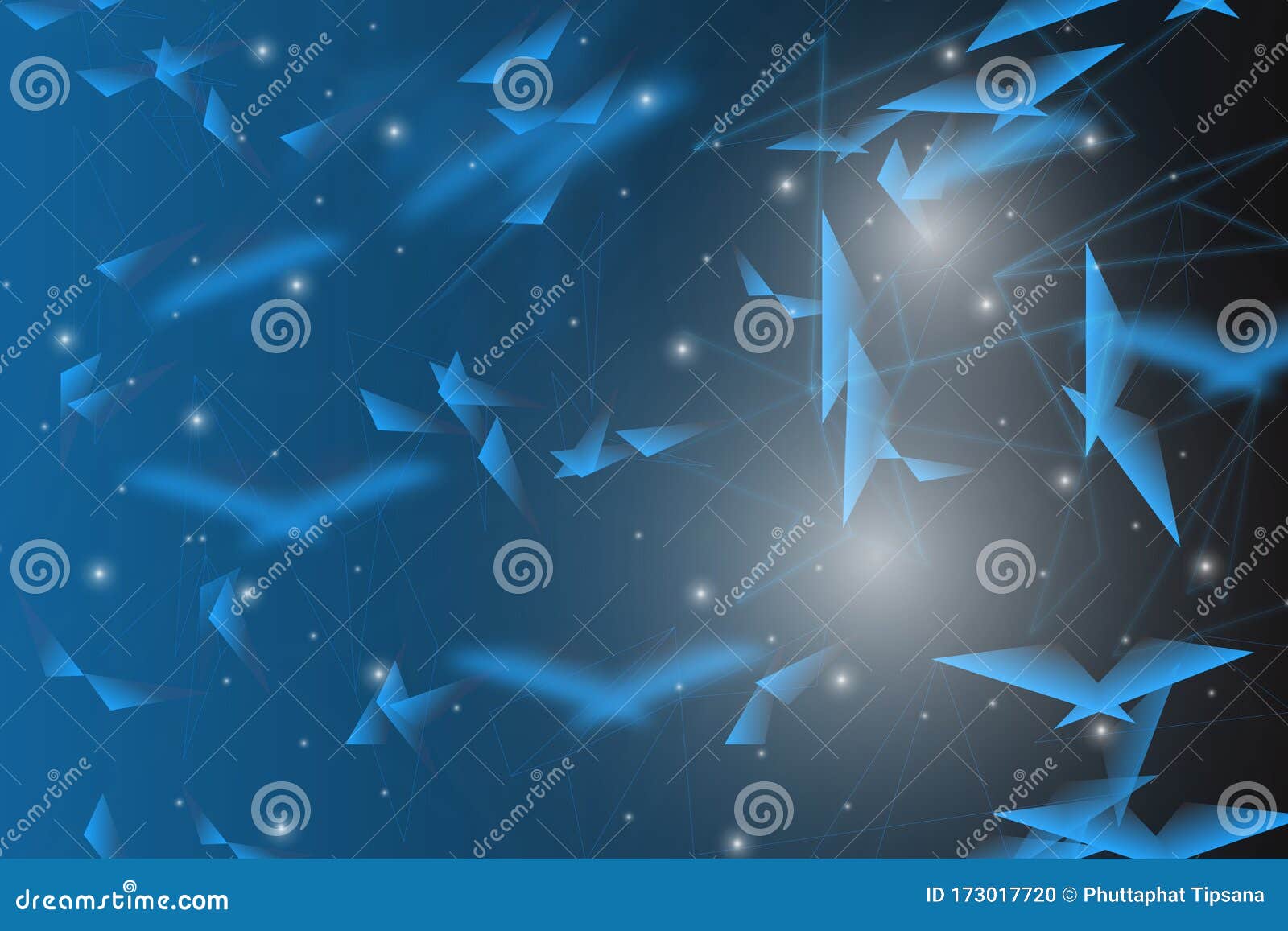 Futuristic Abstract Illuminate Triangle Geometric Background Line and ...
