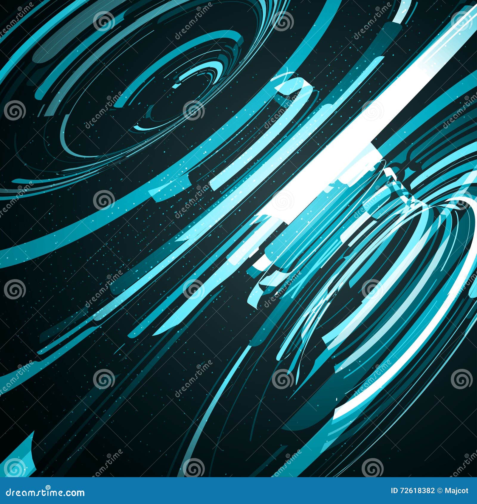 Futuristic Abstract Shape Illustration Stock Vector - Illustration of ...