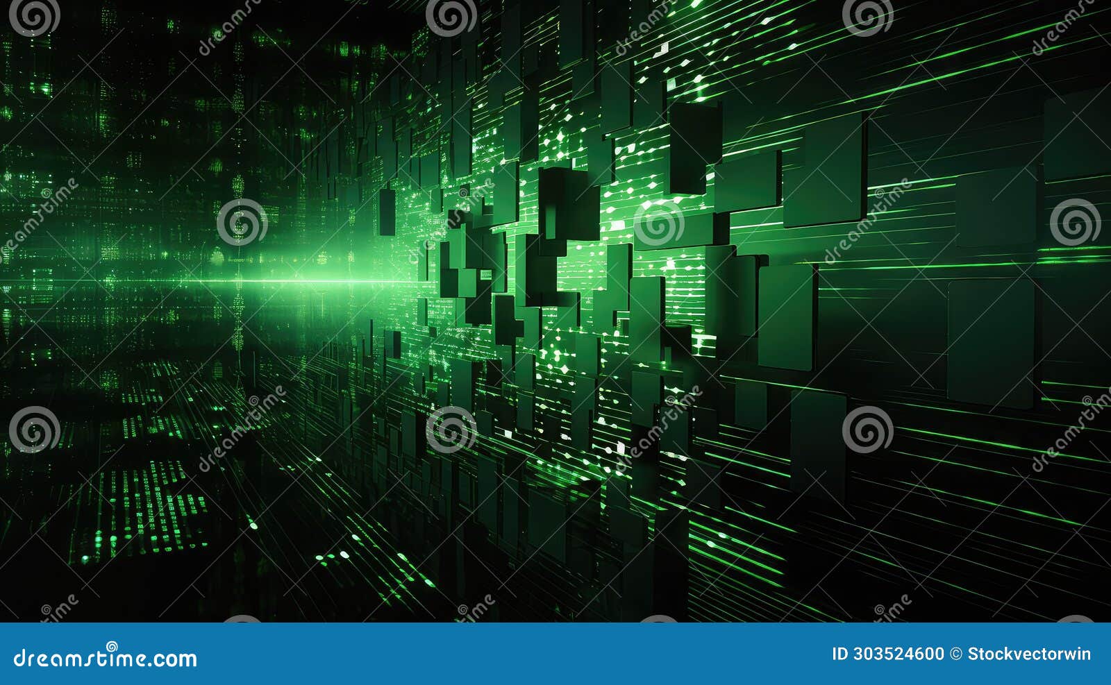 Futuristic Abstract Tech Background Stock Illustration - Illustration ...