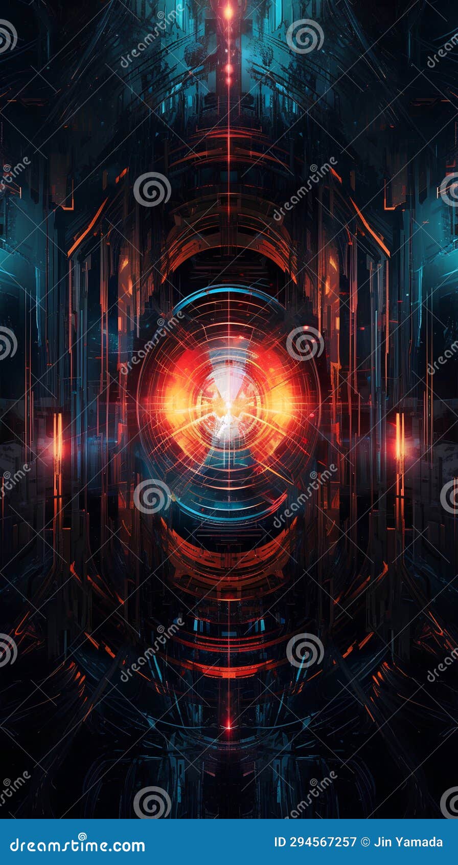 Futuristic Abstract Technology Background. 3d Rendering, 3d ...