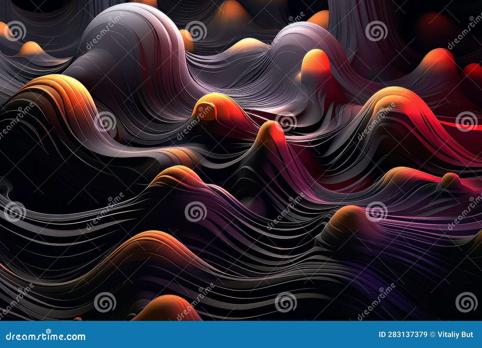 Futuristic Abstract Texture Background with Colorful Bright Gradient ...