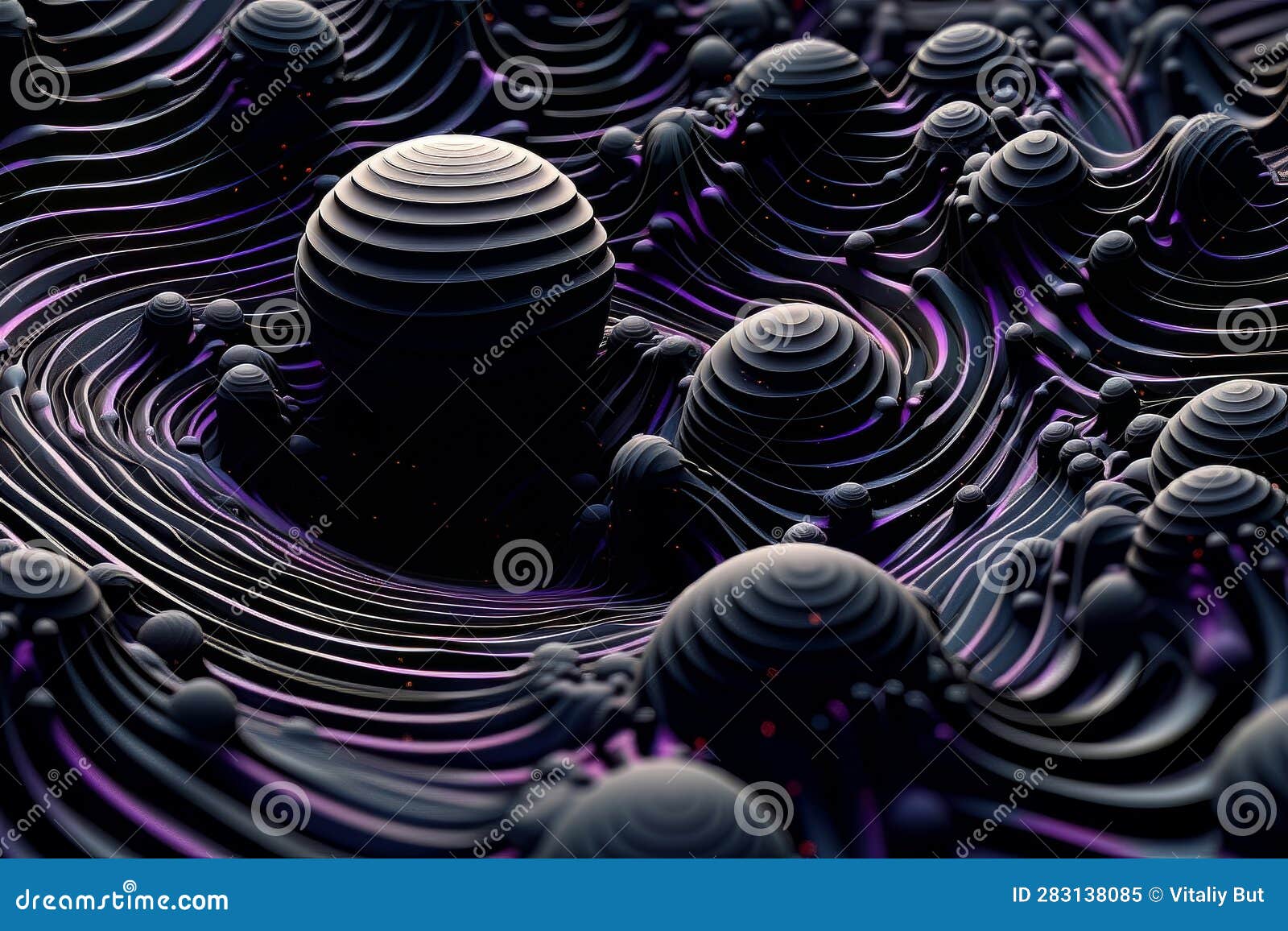Futuristic Abstract Texture Background with Purple Gradient Waves and ...