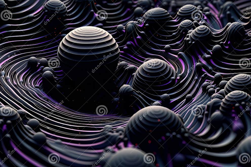 Futuristic Abstract Texture Background with Purple Gradient Waves and ...