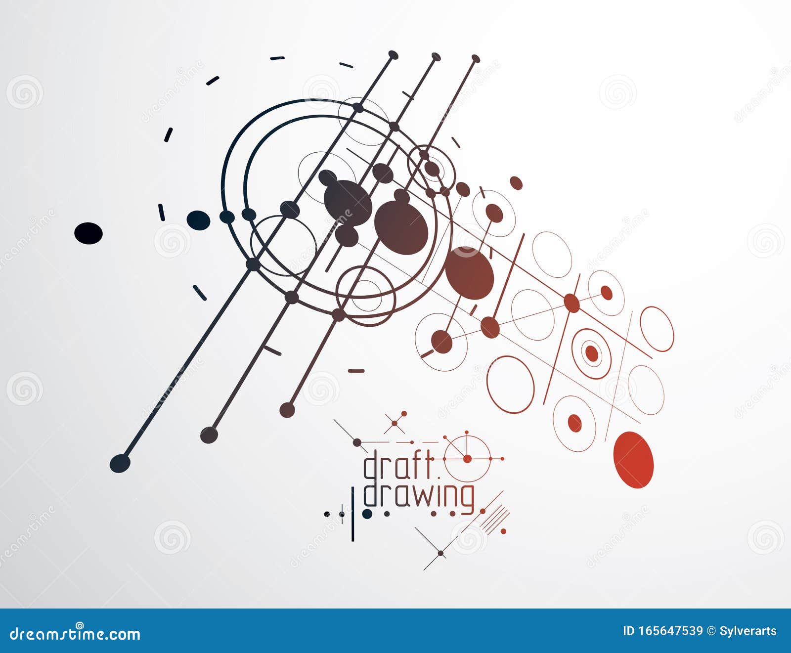 Futuristic Abstract Vector Technology Background. Mechanical ...