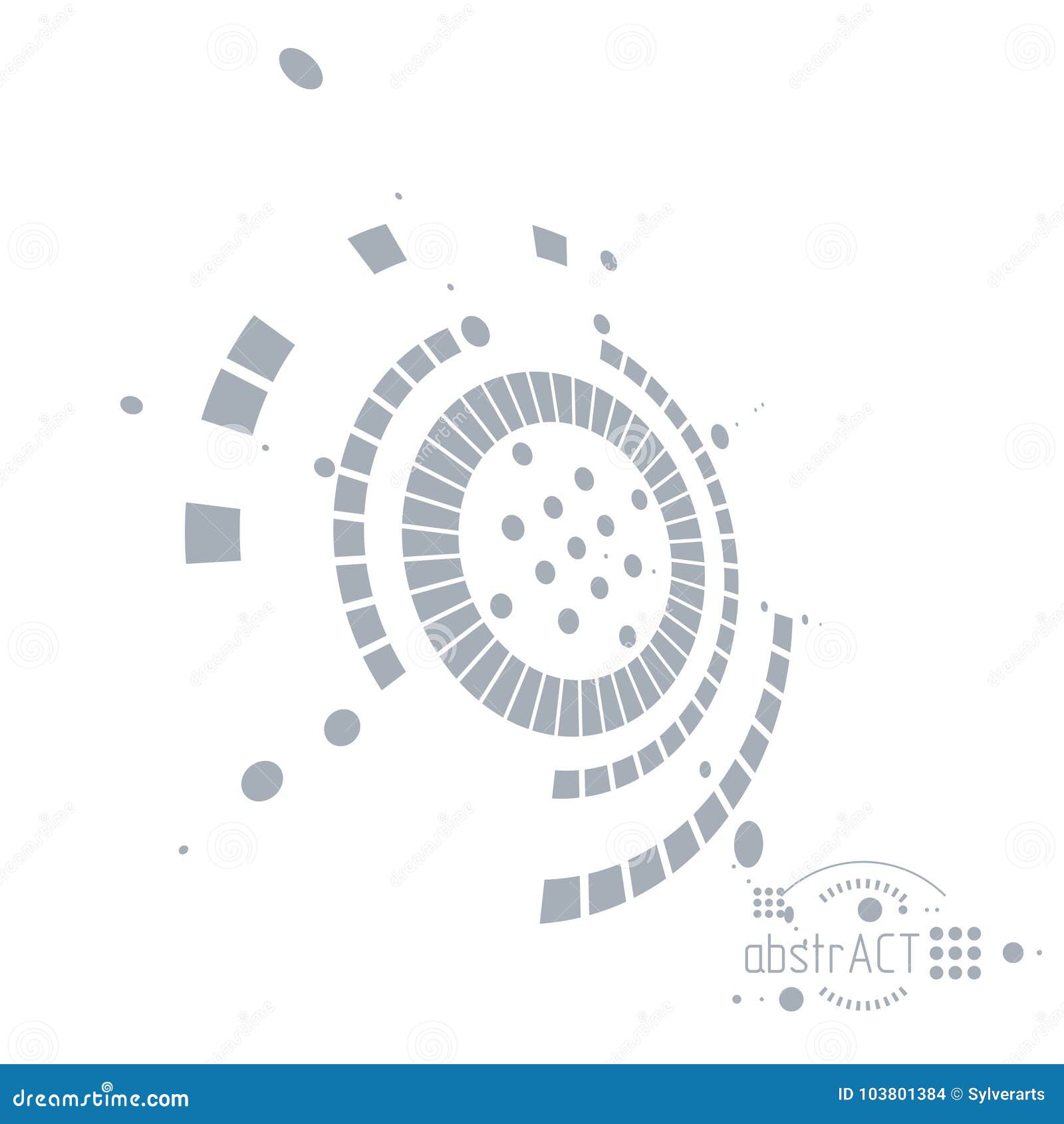 Futuristic Abstract Vector Technology Background. Mechanical Eng Stock ...