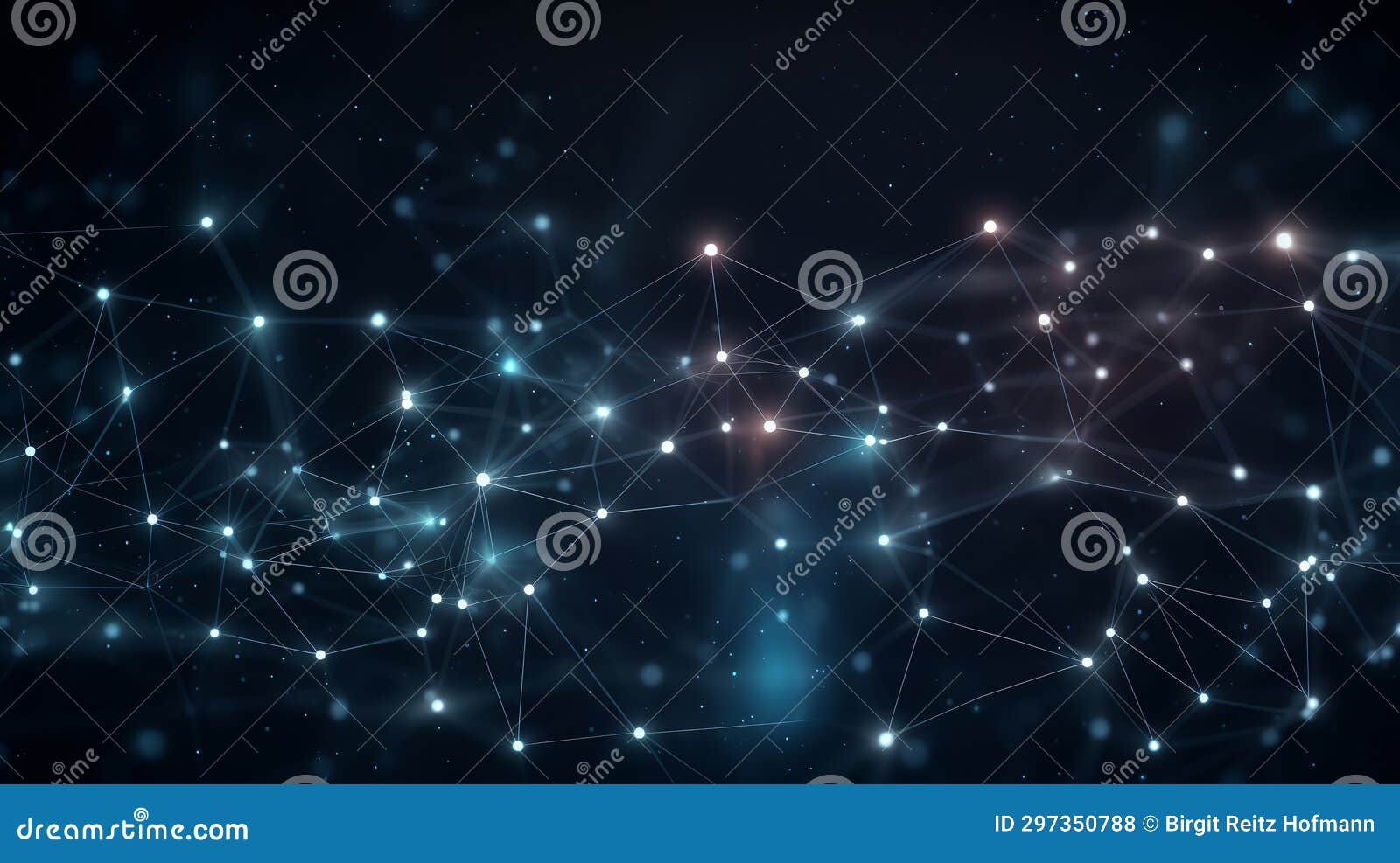 Futuristic Abstract Waving Particle Technology Background Design Stock ...