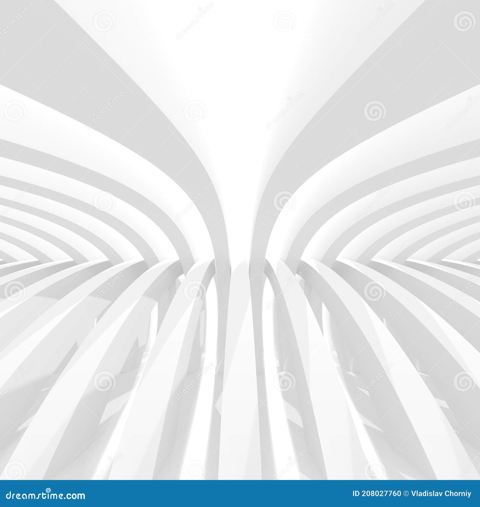 Futuristic Abstract White Background Stock Illustration - Illustration ...