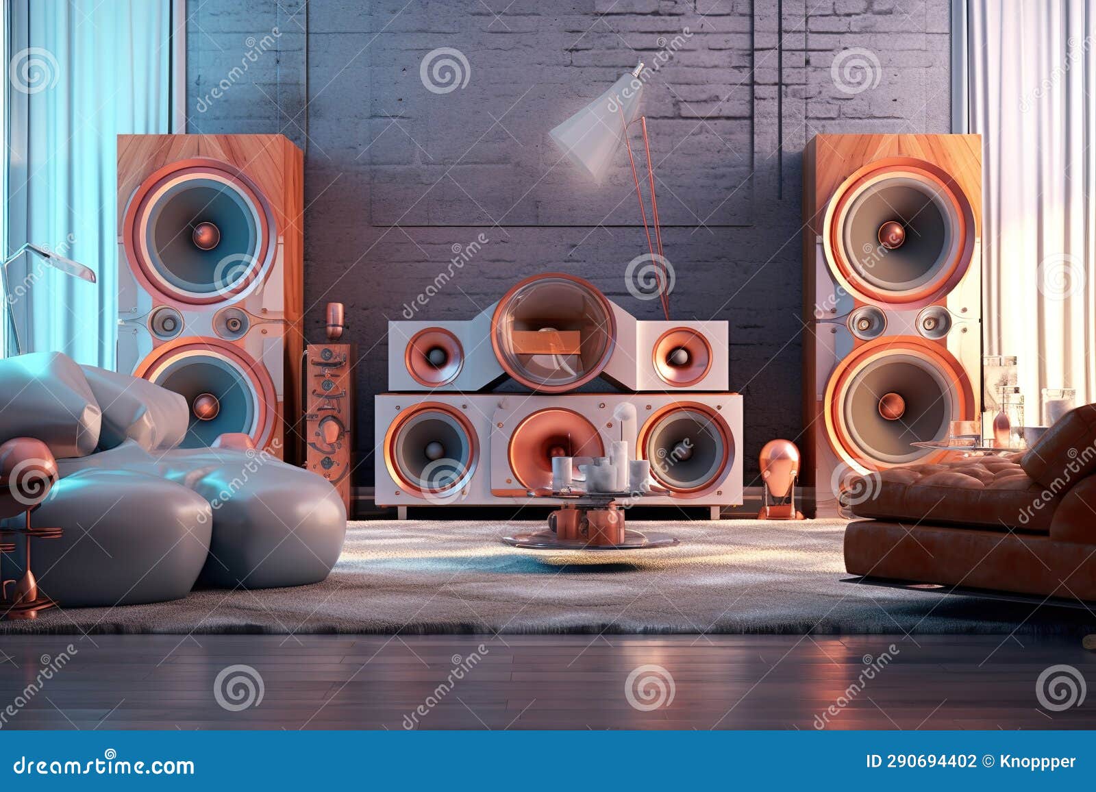 Futuristic Acoustic System Ai Generated Stock Photo - Image of ...