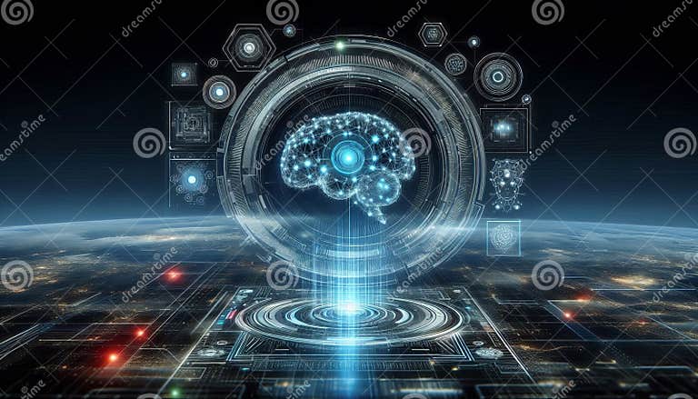 Futuristic AI Concept for Data Science and Analytics, Aesthetic ...